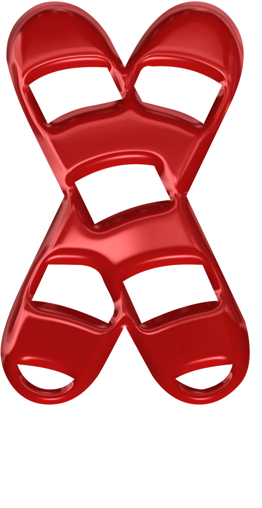 Red Glossy Candy Cane Alphabet 29442126 Png