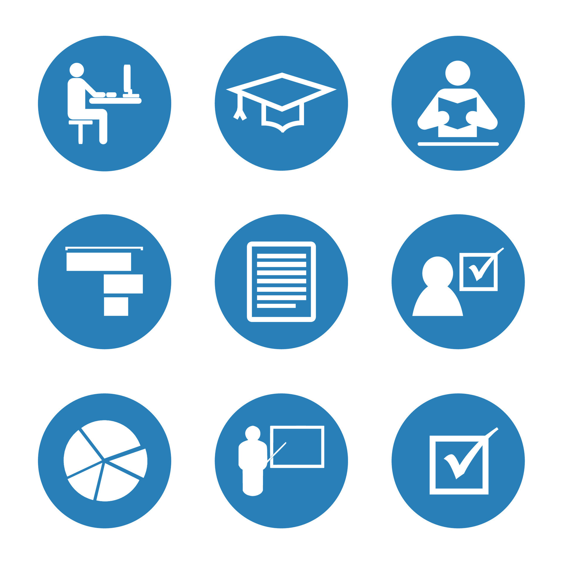 Education and learning icons set vector illustration 29443398 Vector ...