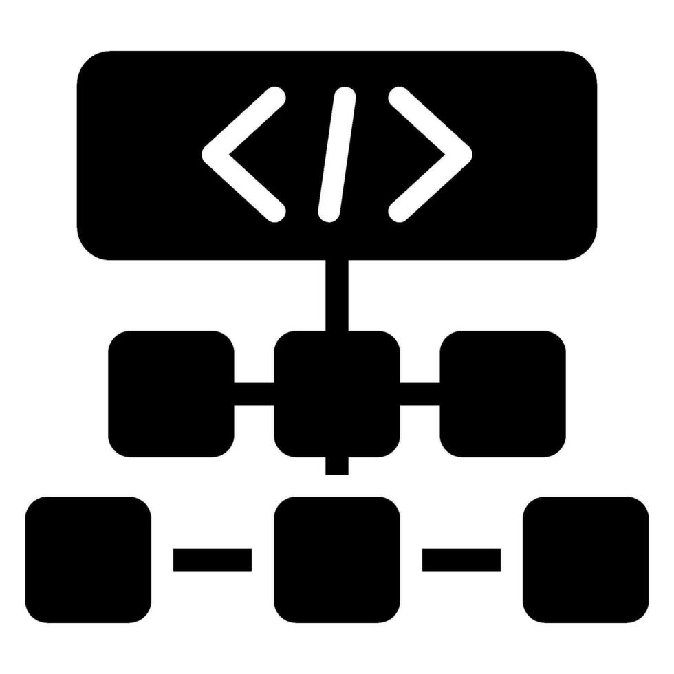 algorithm glyph icon 29444105 Vector Art at Vecteezy