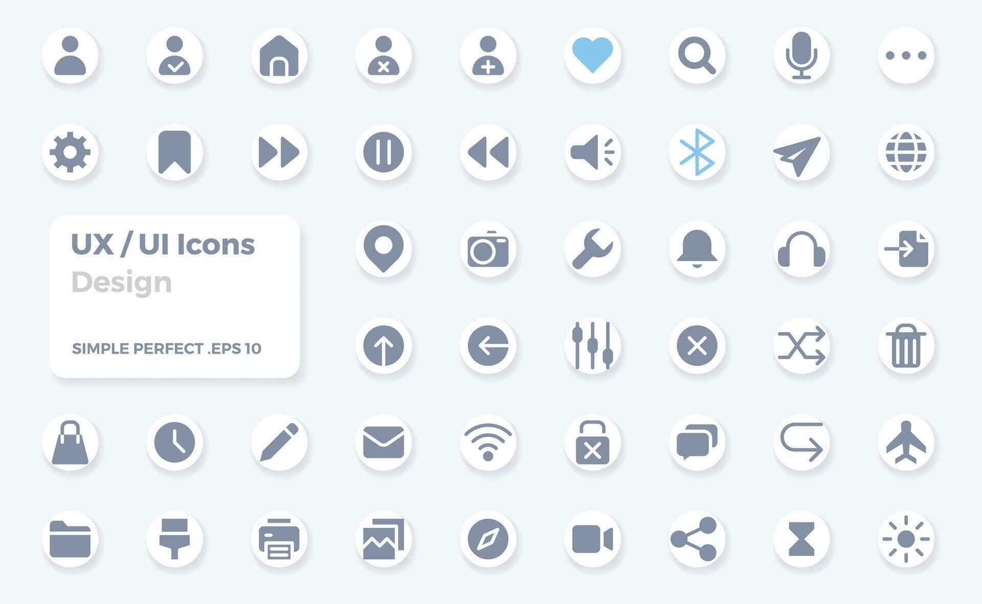 User Interface icons set. The collection includes in business ...
