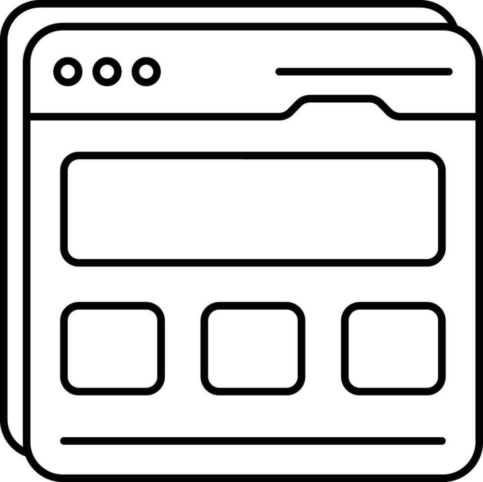 web layout line icons design style 29454726 Vector Art at Vecteezy