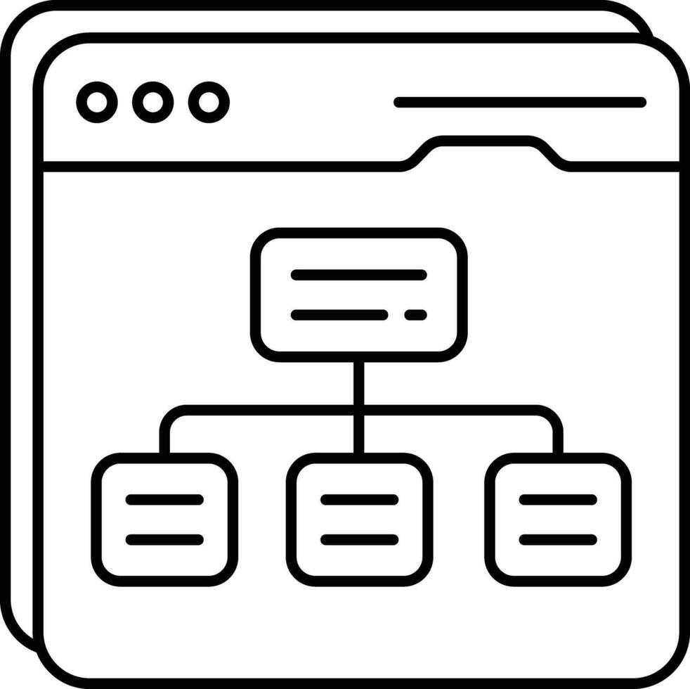 web hierarchy line icons design style 29454754 Vector Art at Vecteezy