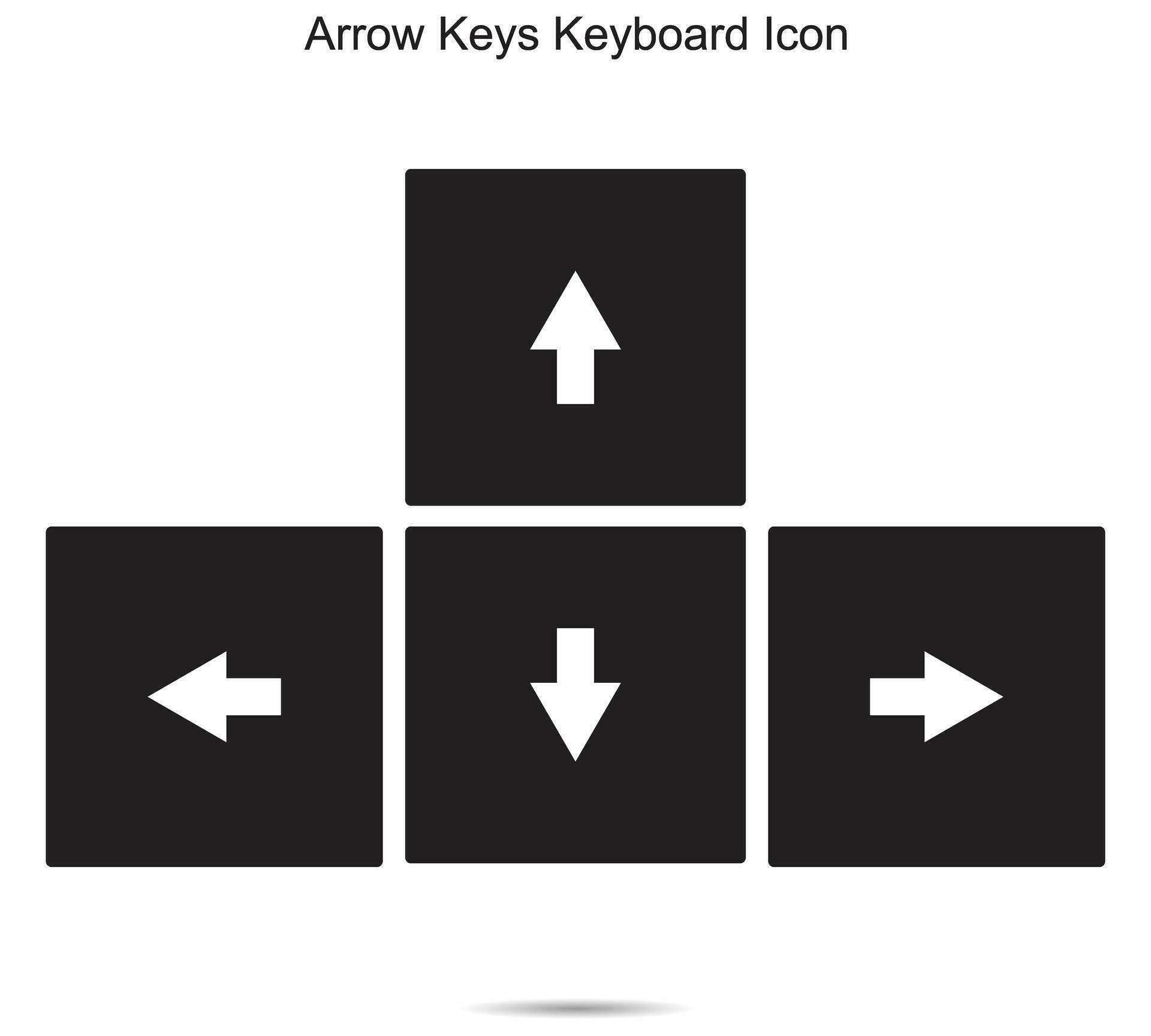 Arrow Keys Keyboard Icon, Vector illustration 29455722 Vector Art at Vecteezy