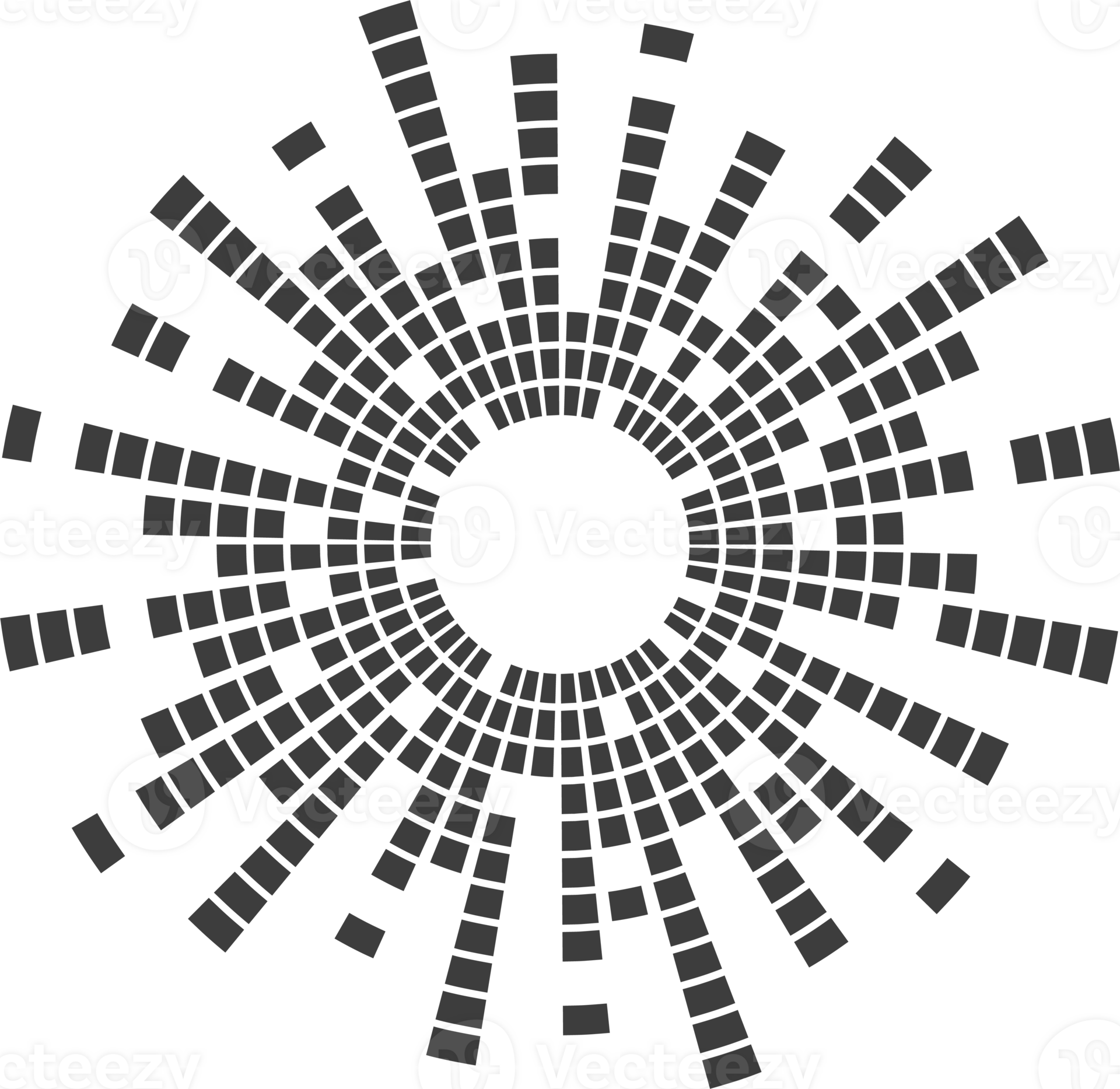 Circle Sound Wave Audio Music Equalizer Round Circular Icon Spectrum Radial Pattern And