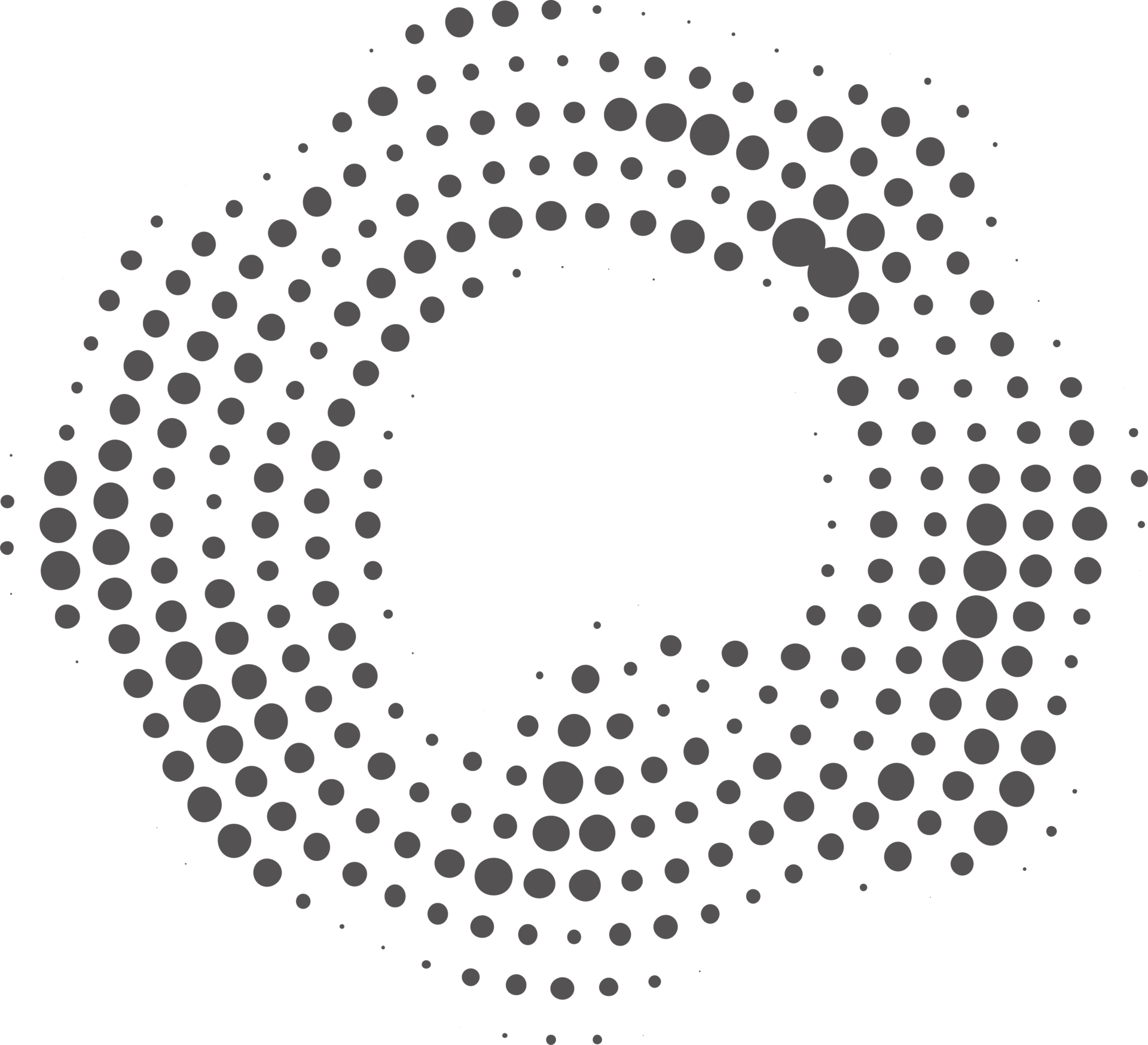 Dotted Circle Pattern Abstract Halftone Round Frame With Random