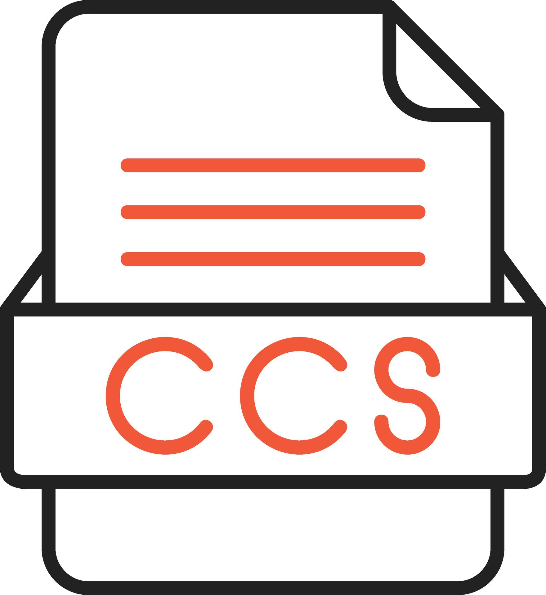 Ccs File Format Vector Icon 29463237 Vector Art At Vecteezy