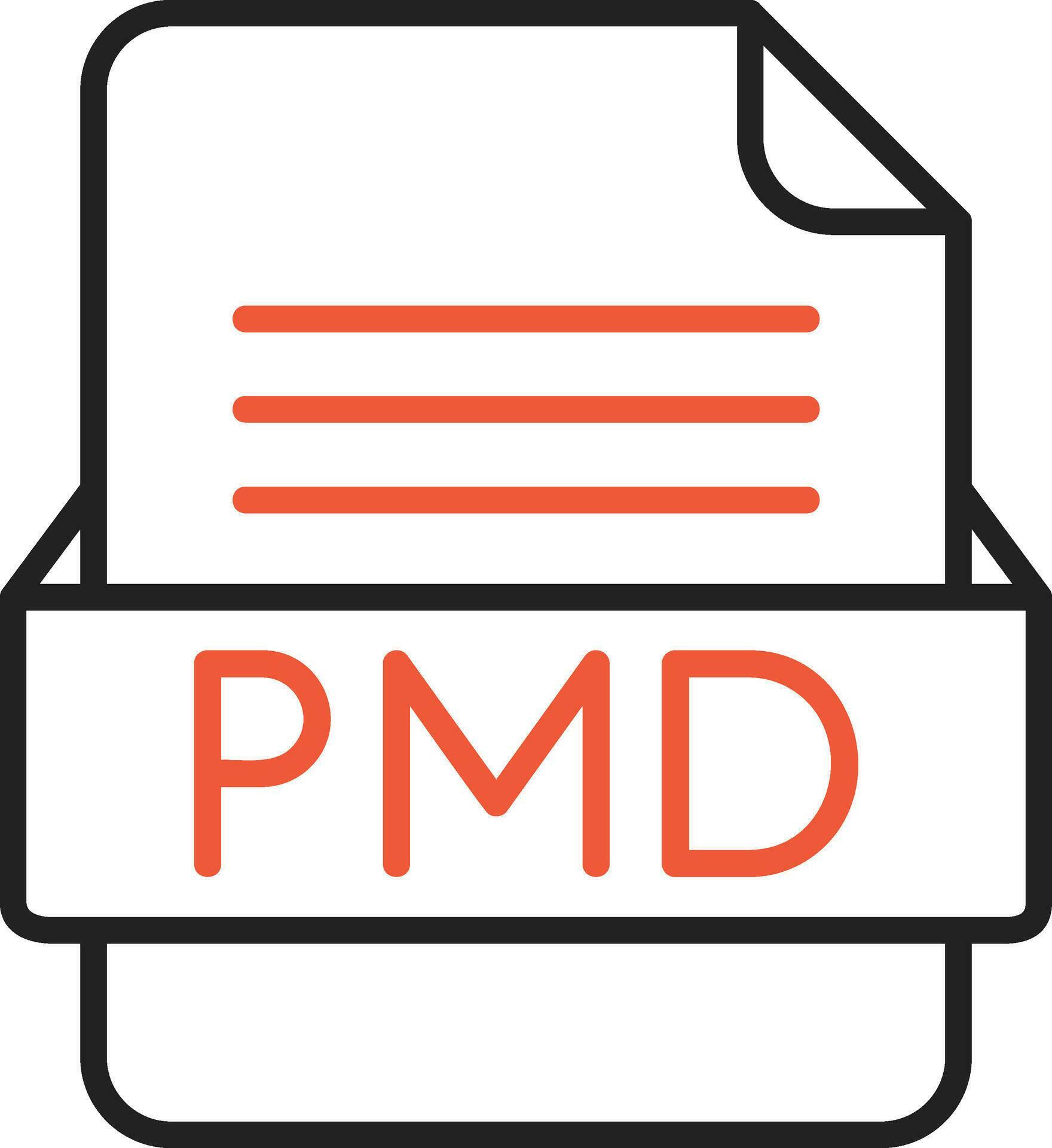 Pmd File Format Vector Icon 29463274 Vector Art At Vecteezy