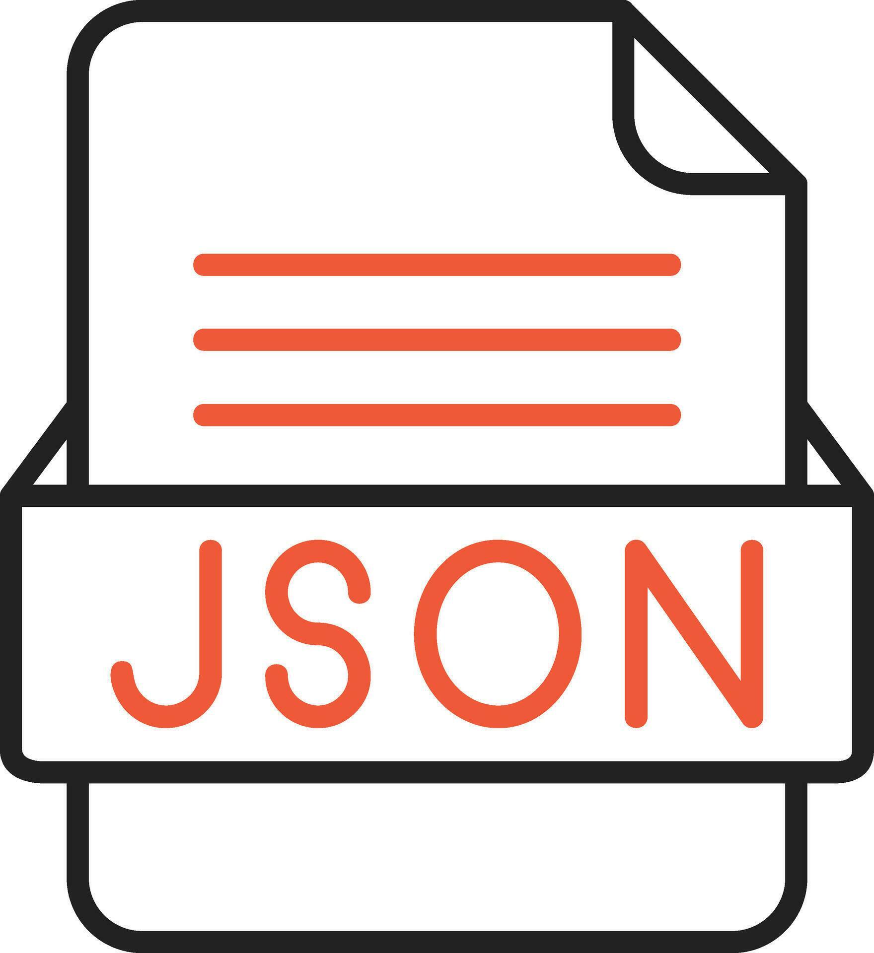JSON File Format Vector Icon 29463691 Vector Art at Vecteezy