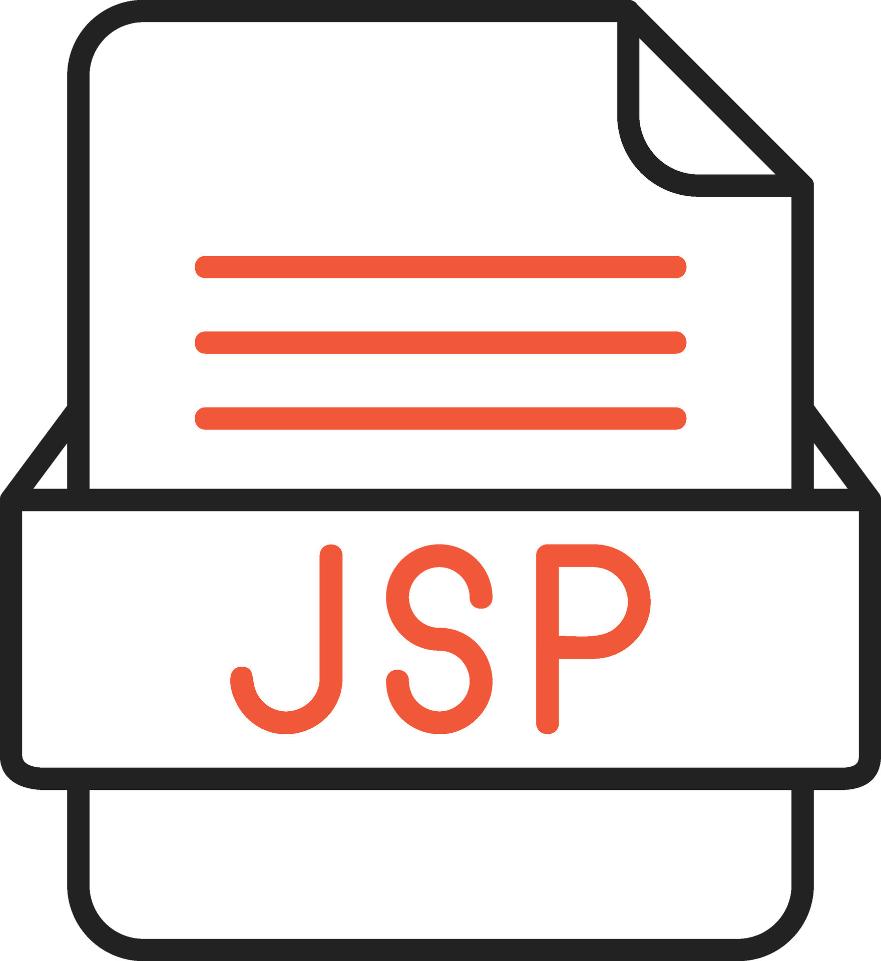 Jsp File Format Vector Icon 29463695 Vector Art At Vecteezy