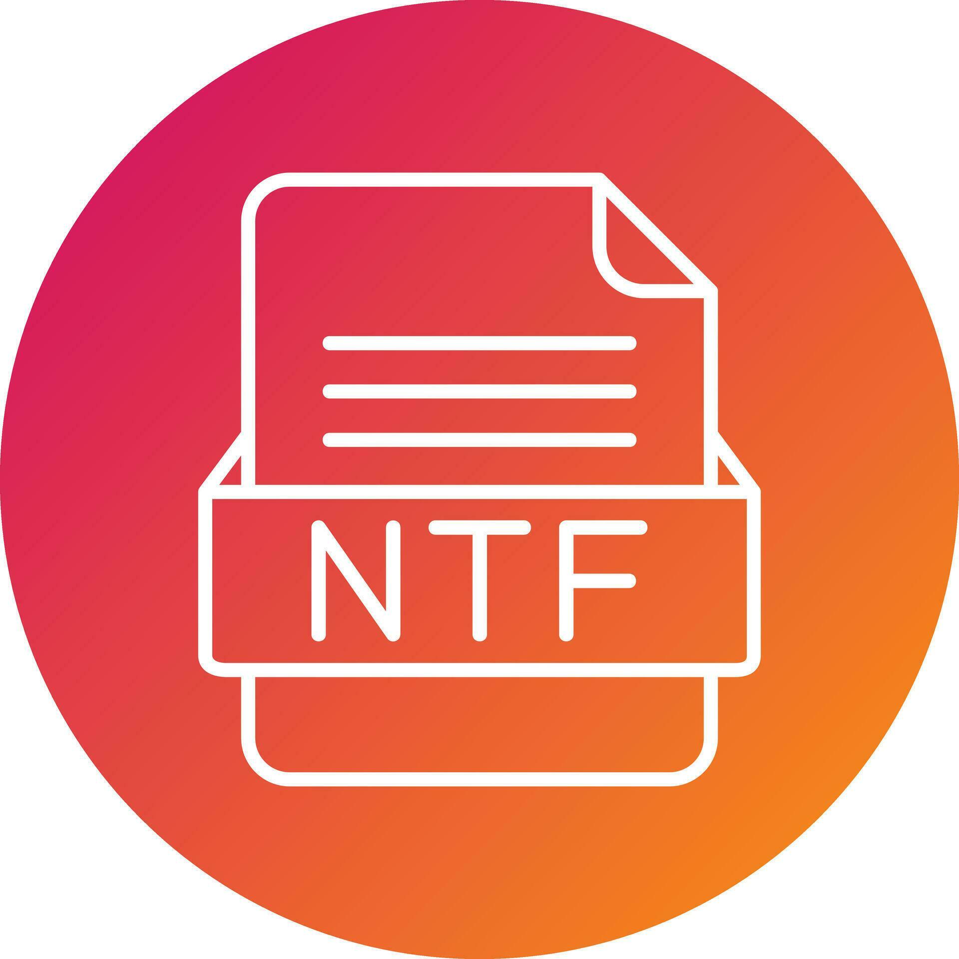 NTF File Format Vector Icon 29463880 Vector Art at Vecteezy