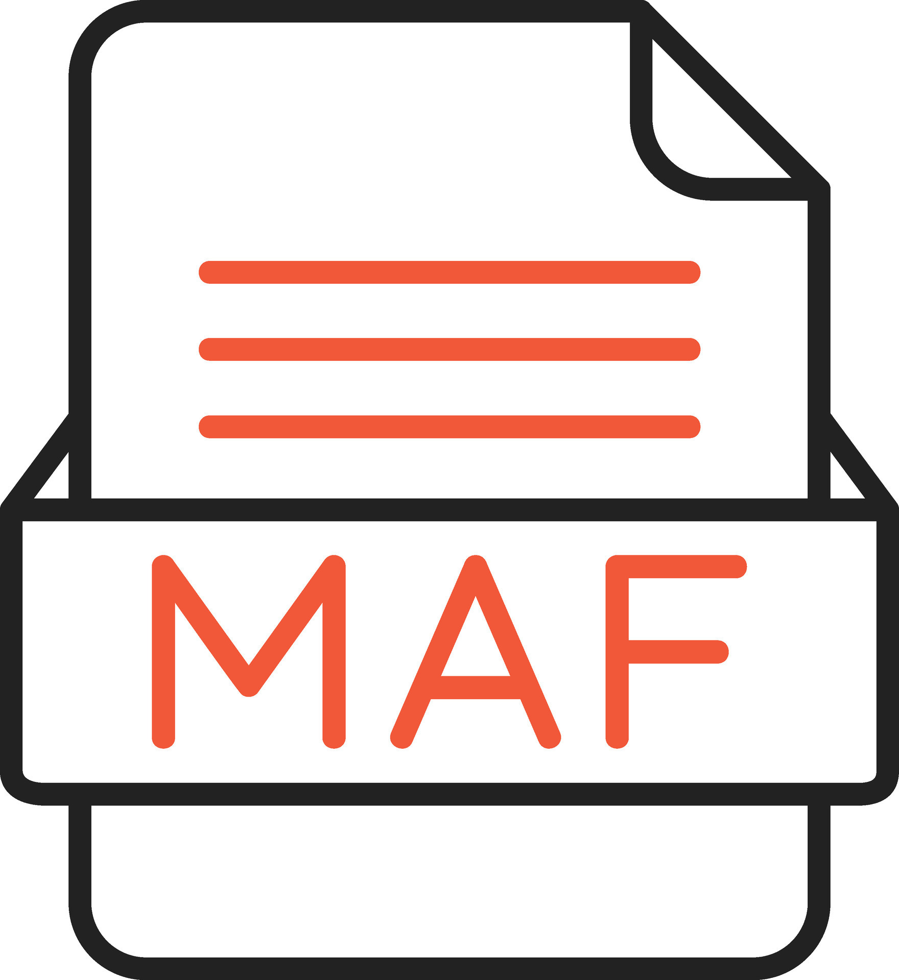 MAF File Format Vector Icon 29464006 Vector Art at Vecteezy