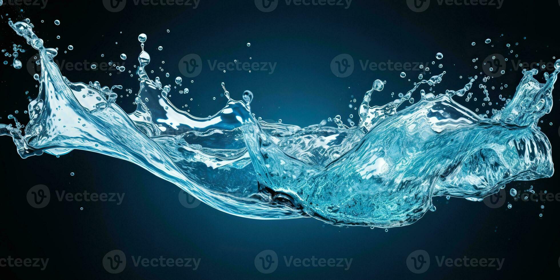 AI Generated. AI Generative. Fresh water splash drop bubble clean sea ocean 29469663 Stock Photo ...