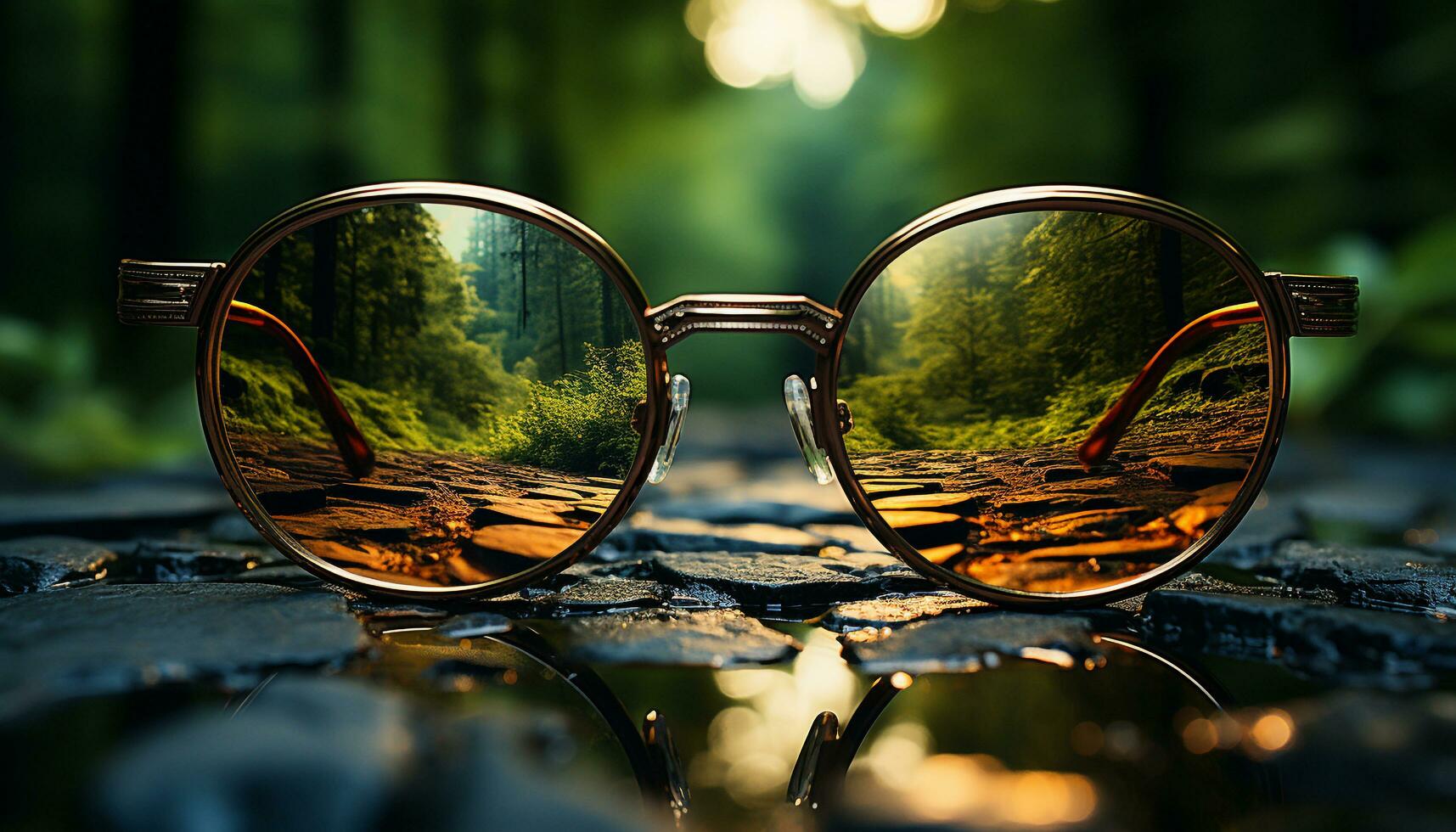 Sunglasses Reflection Wallpaper