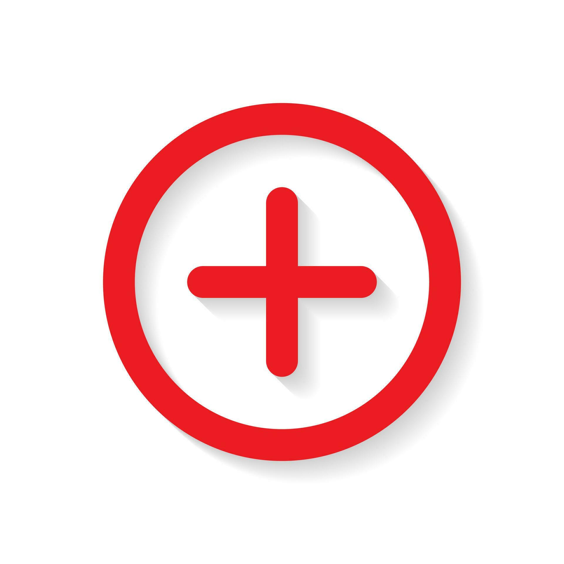 Add button icon vector in flat style. Social media elements 29482479 ...