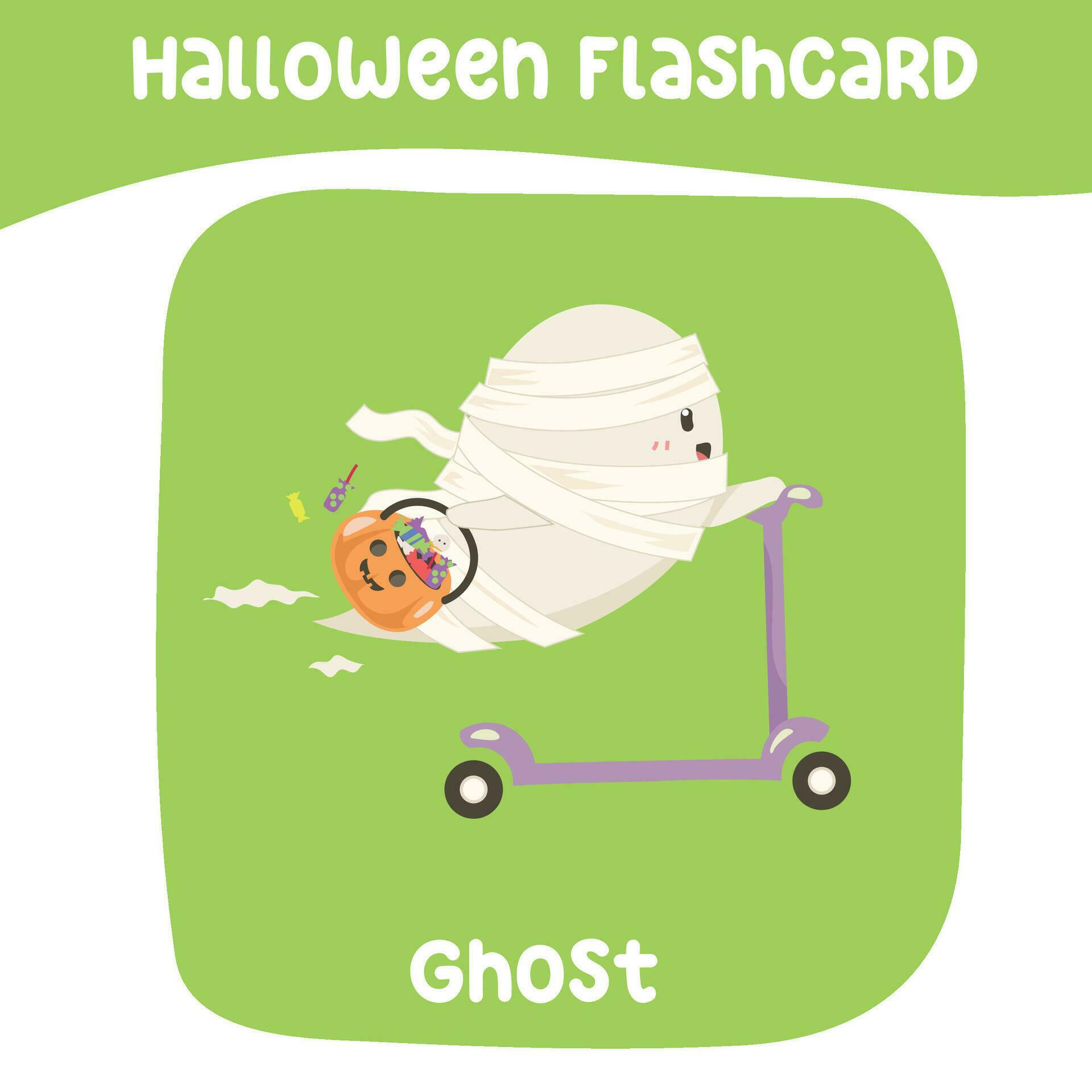 Halloween flashcard collection. Cute Halloween flashcards collection ...
