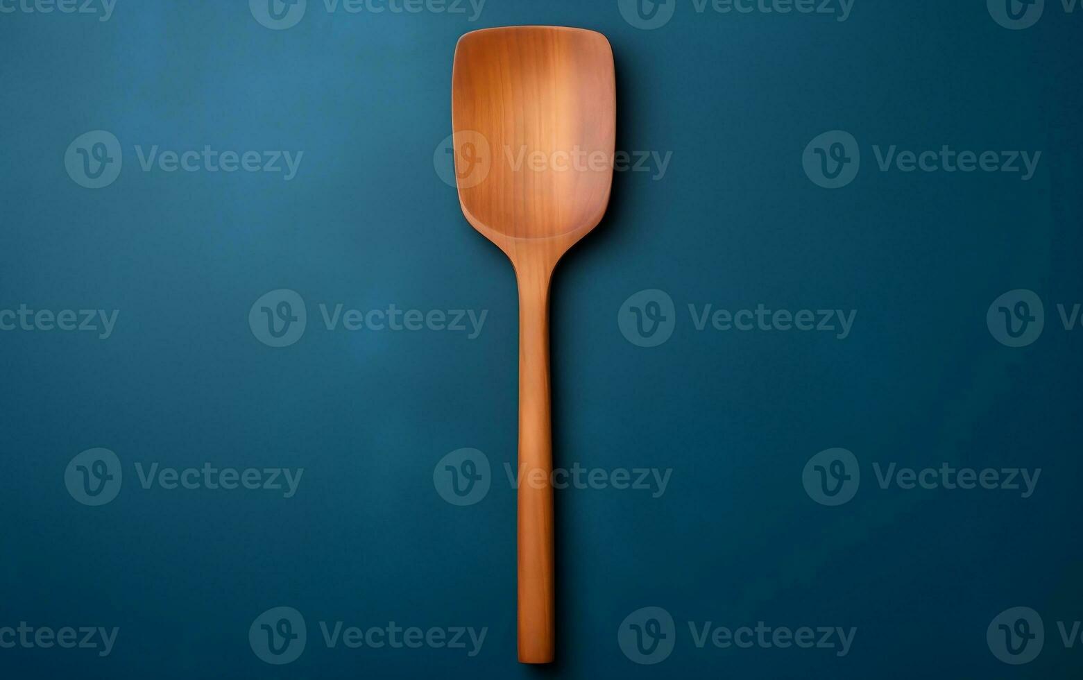 Vibrant and minimalist illustration of a large wooden spoon, Generative Ai 29503209 Stock Photo ...