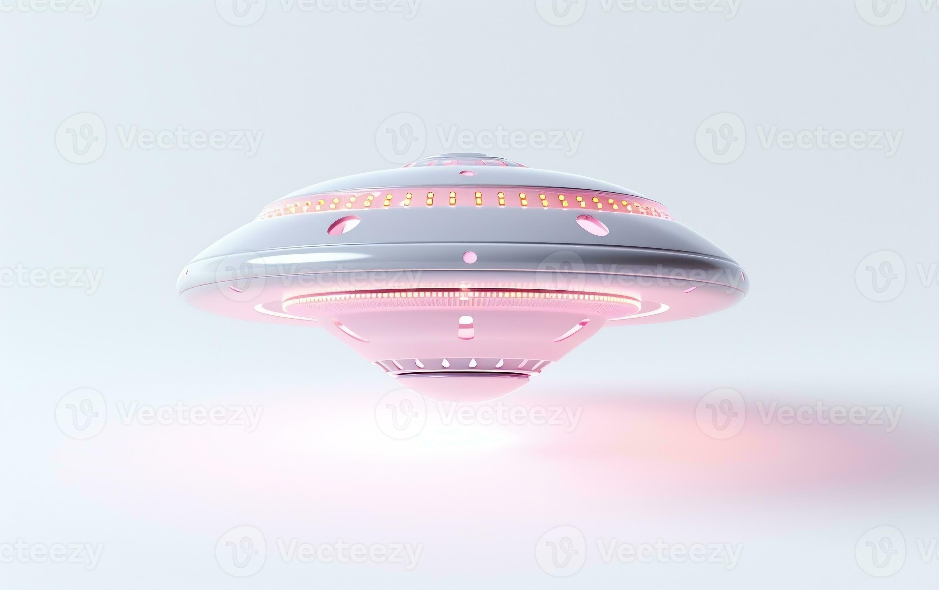 Tiny isometric flying UFO emoji - Soft, smooth design, Generative Ai ...