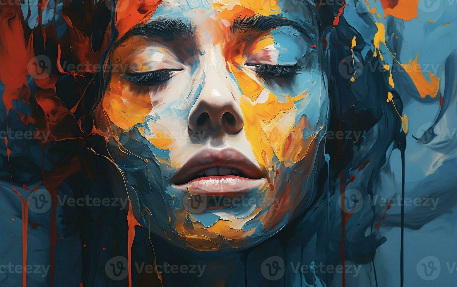 Illustration Depicting Abstract Mental Health and Depression, Generative Ai 29504816 Stock Photo ...