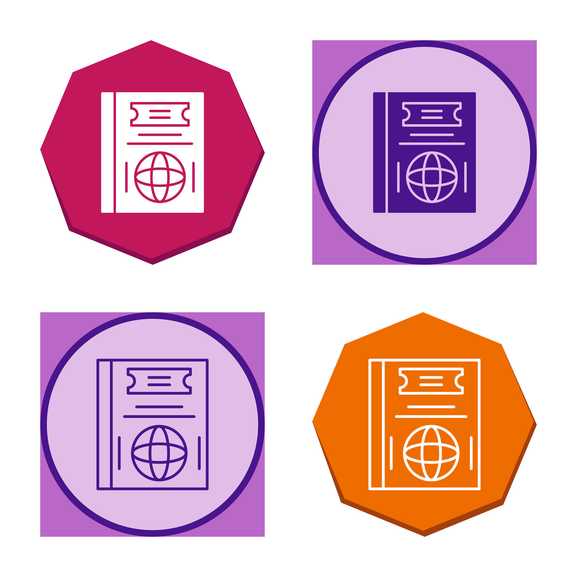Passport Vector Icon 29541511 Vector Art At Vecteezy