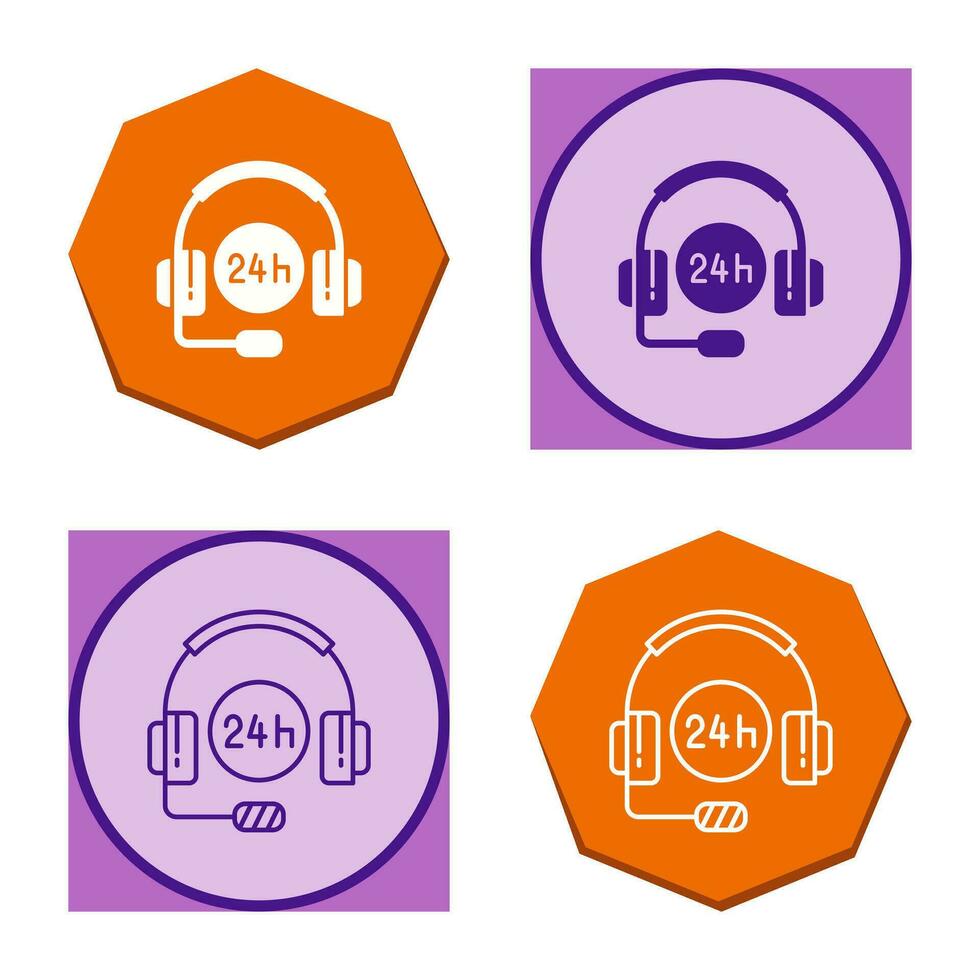 icono de vector de soporte de 24 horas 29542055 Vector en Vecteezy