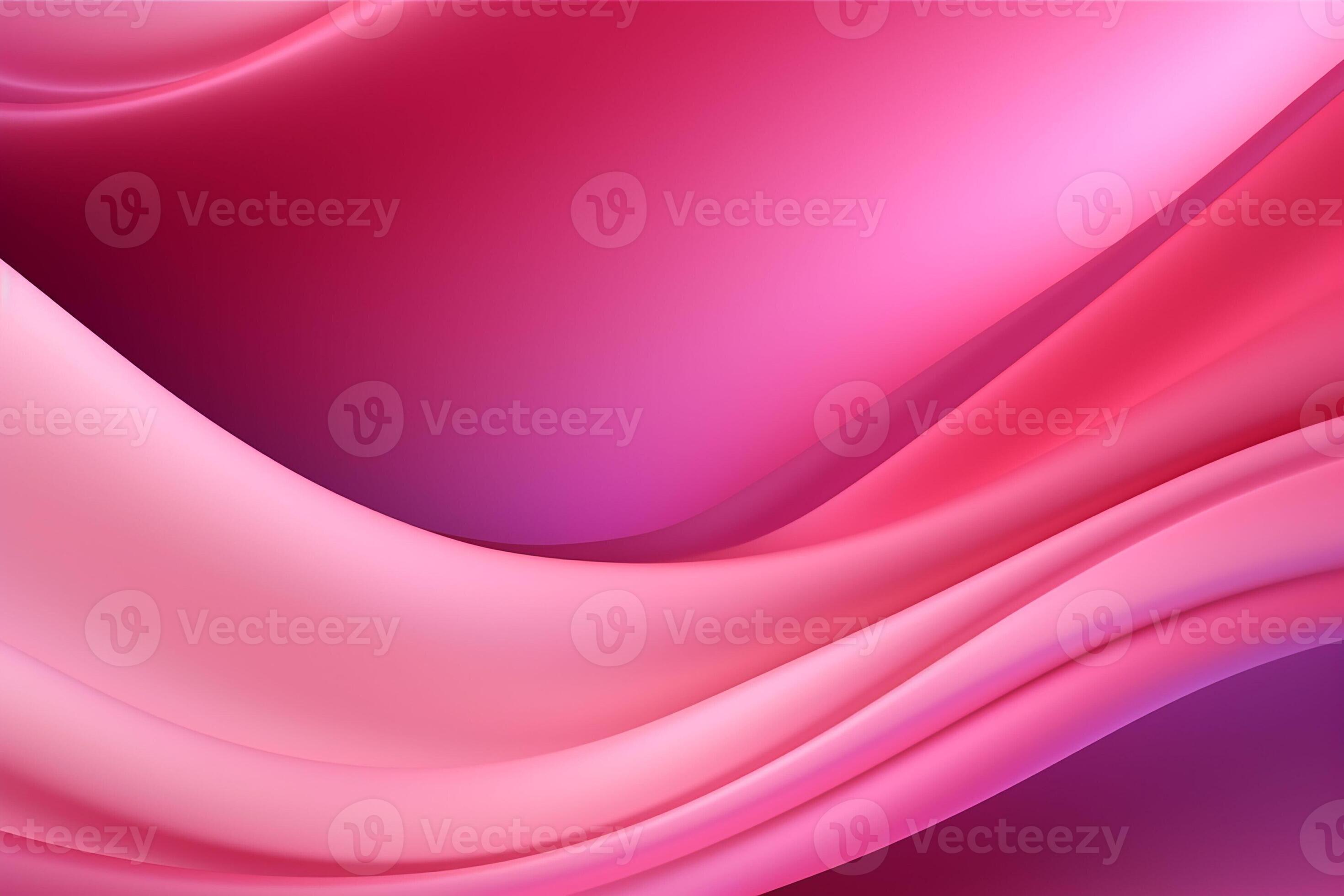 abstract pink background with smooth wavy lines. 3d render. ai ...