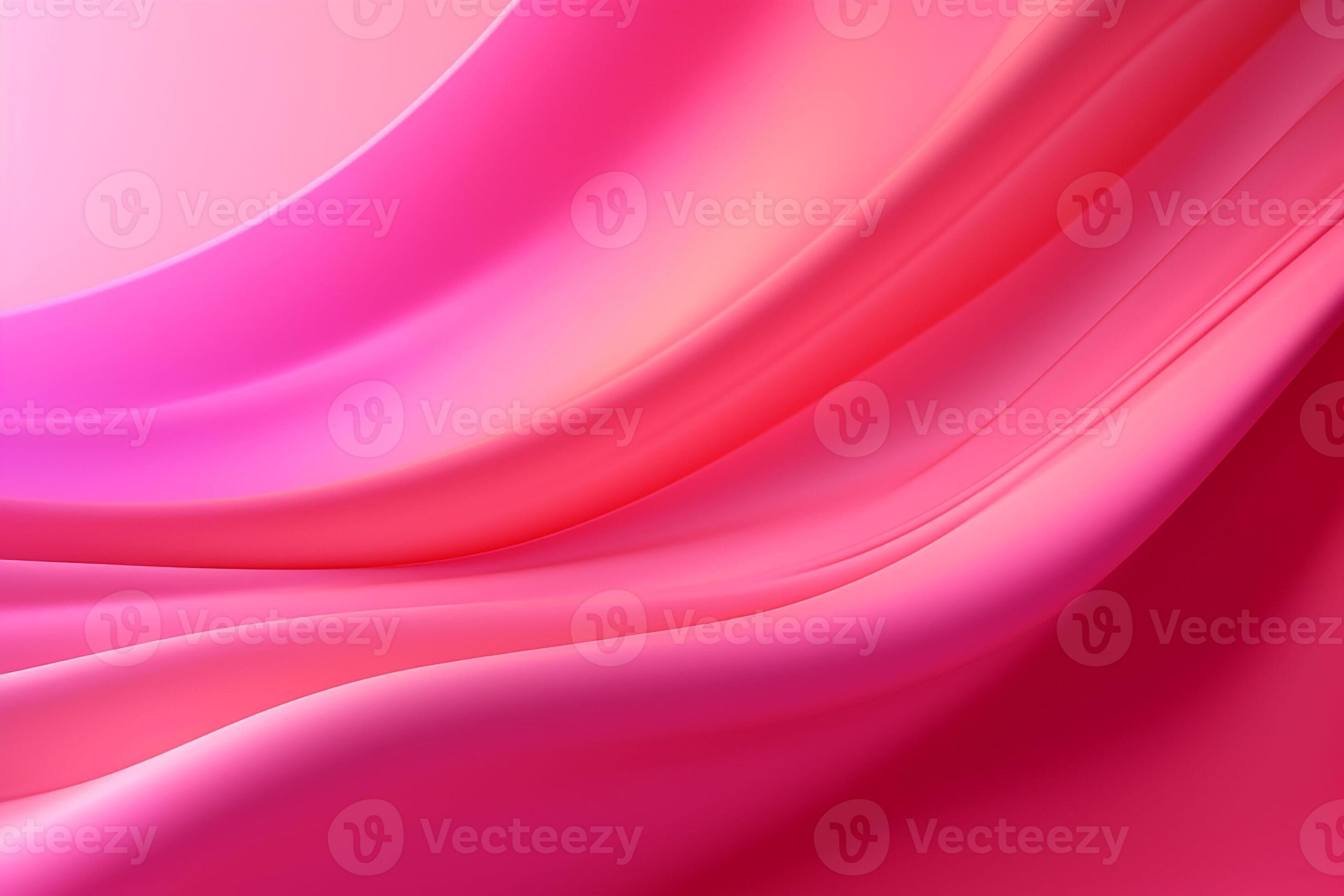 abstract pink background with smooth wavy lines. 3d render. ai ...