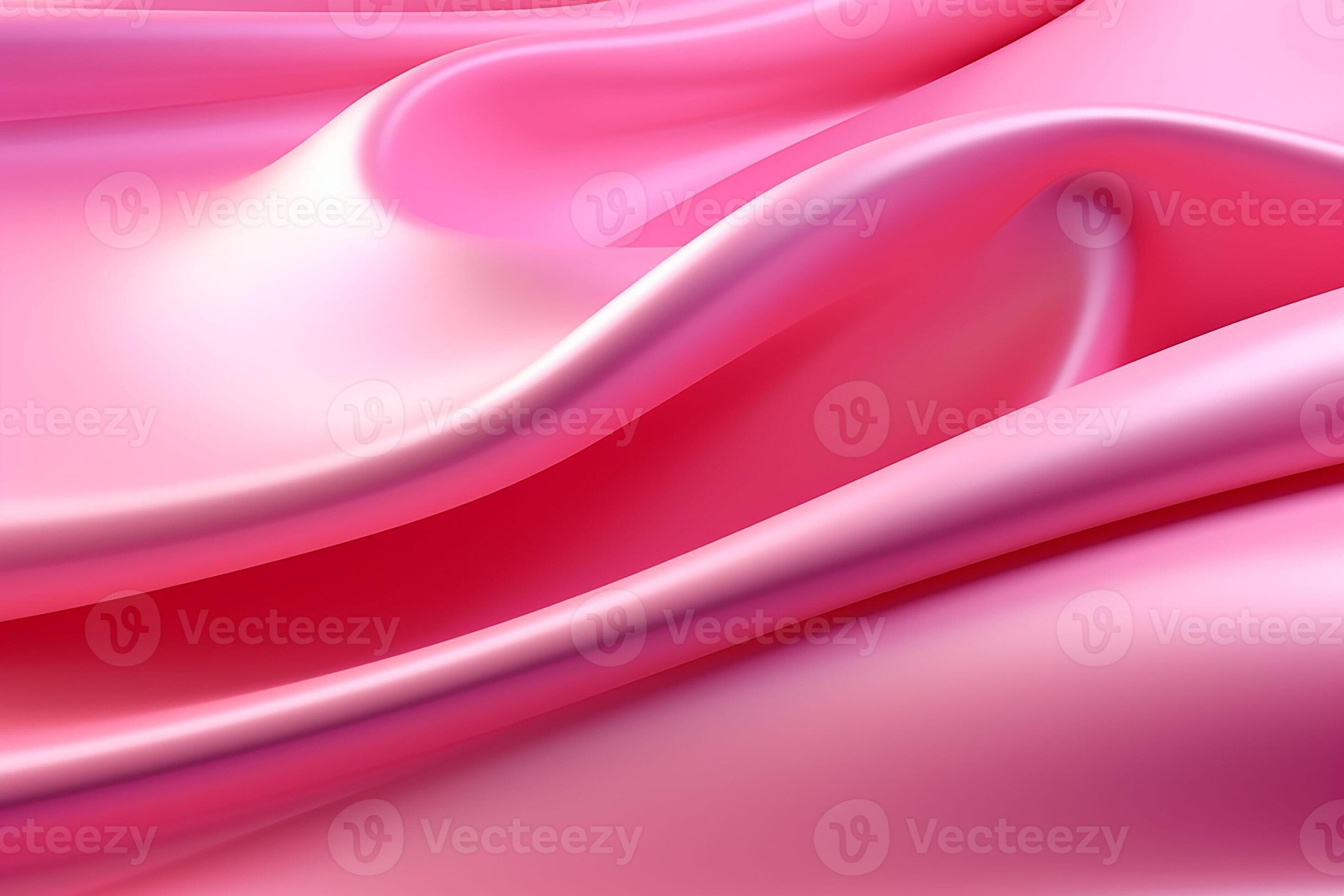 abstract pink background with smooth wavy lines. 3d render. ai ...