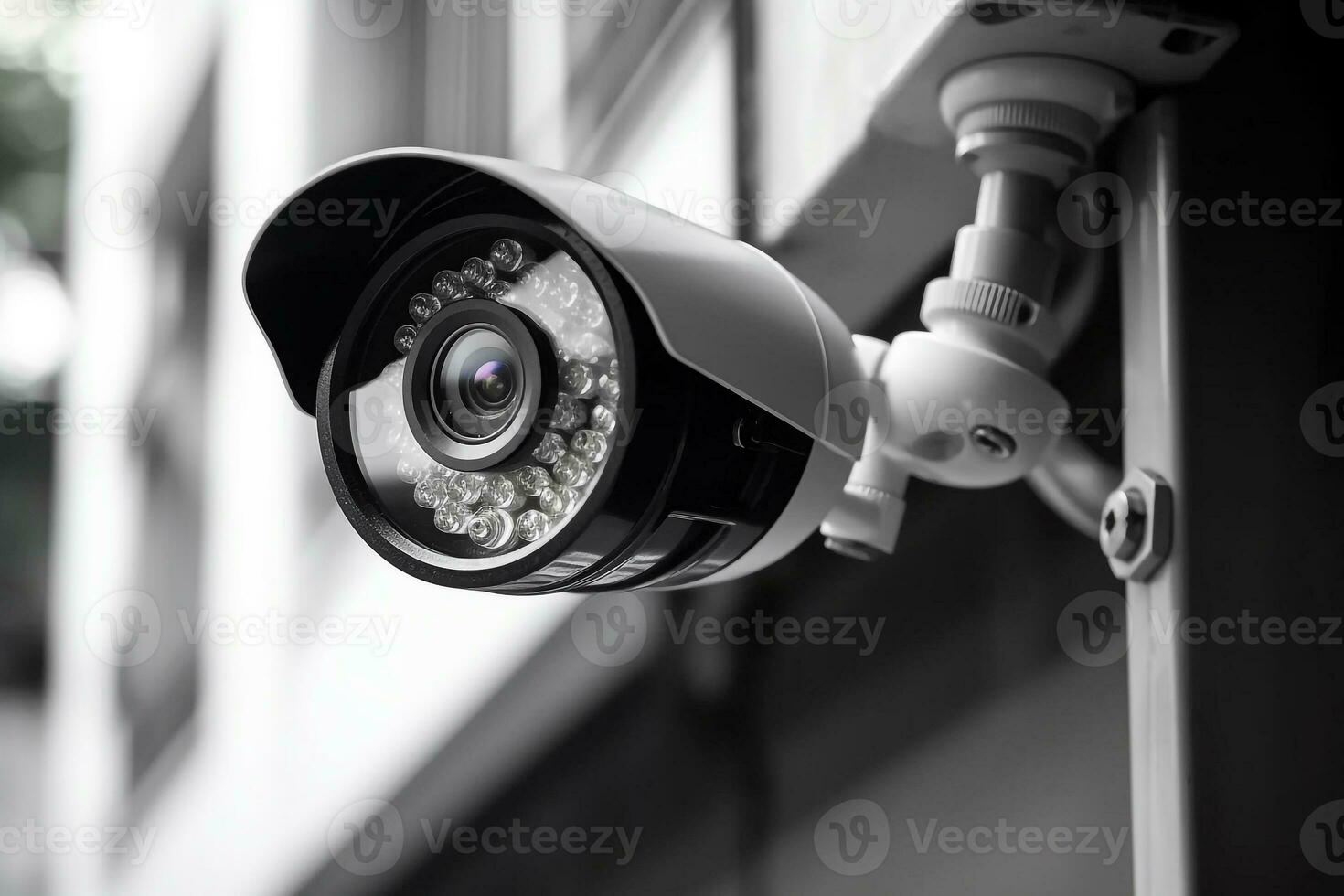 Modern Cctv Camera Security System For Protectiongenerative Ai