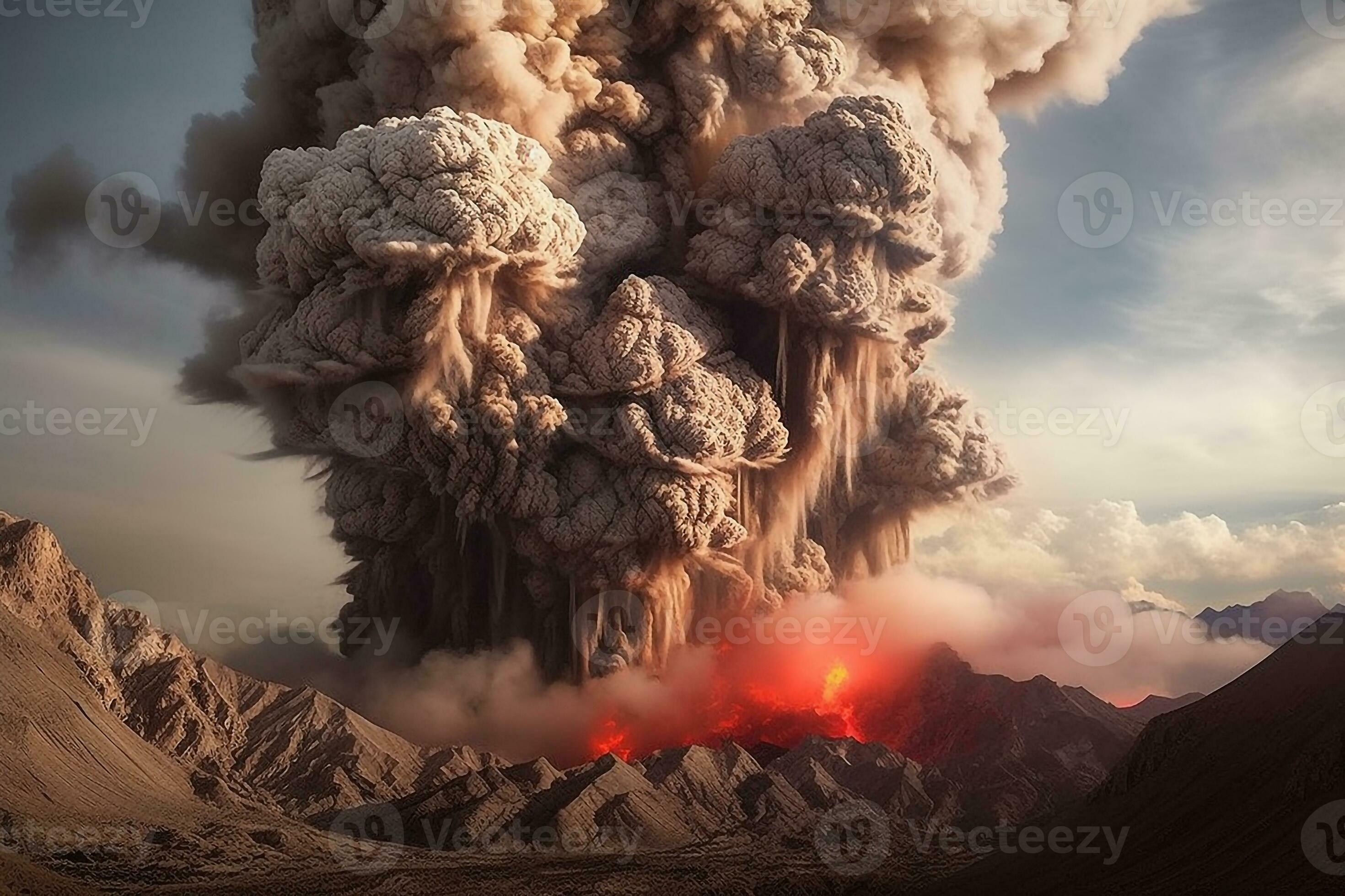 volcano eruption.Generative Ai. 29553696 Stock Photo at Vecteezy