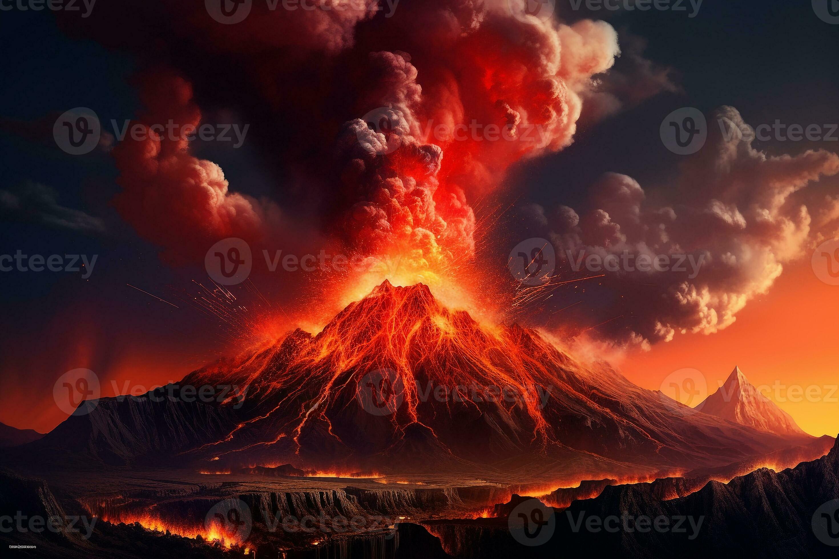 volcano eruption.Generative Ai. 29553704 Stock Photo at Vecteezy
