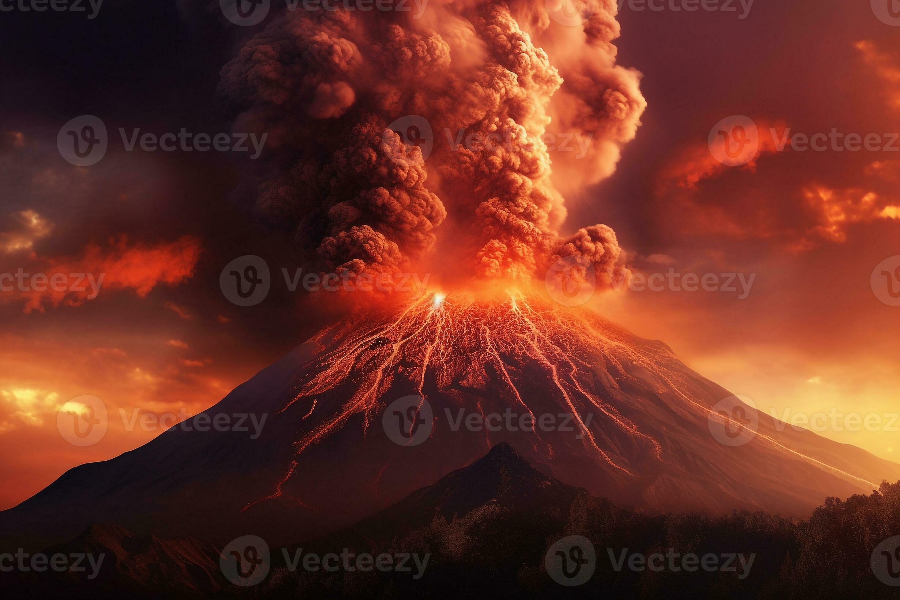 volcano eruption.Generative Ai. 29554039 Stock Photo at Vecteezy
