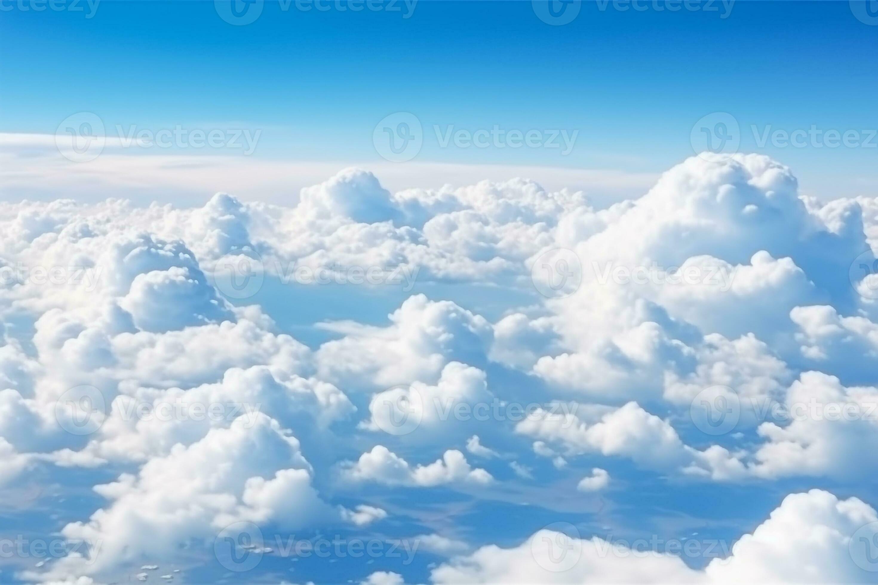 Beautiful blue sky with clouds.Generative Ai. 29554719 Stock Photo at ...