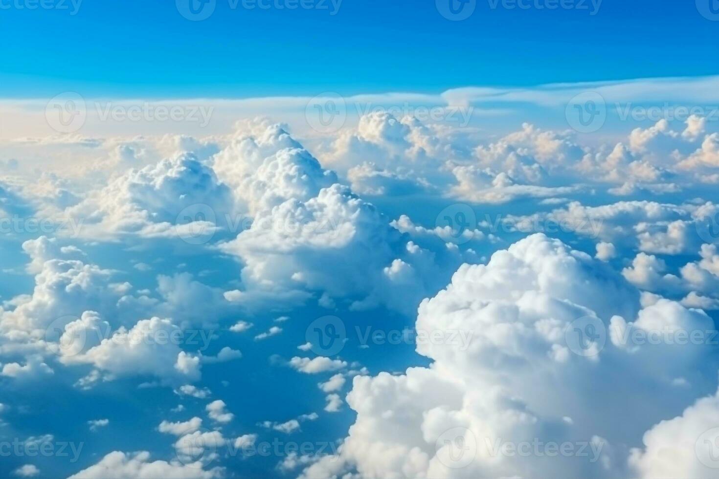 Beautiful blue sky with clouds.Generative Ai. 29554720 Stock Photo at ...