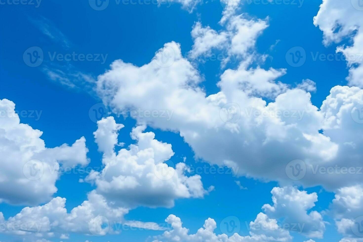 Beautiful blue sky with clouds.Generative Ai. 29554735 Stock Photo at ...