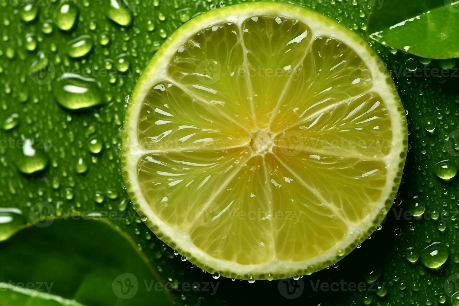 Lemon slices with water drops.Generative Ai. 29556984 Stock Photo at Vecteezy