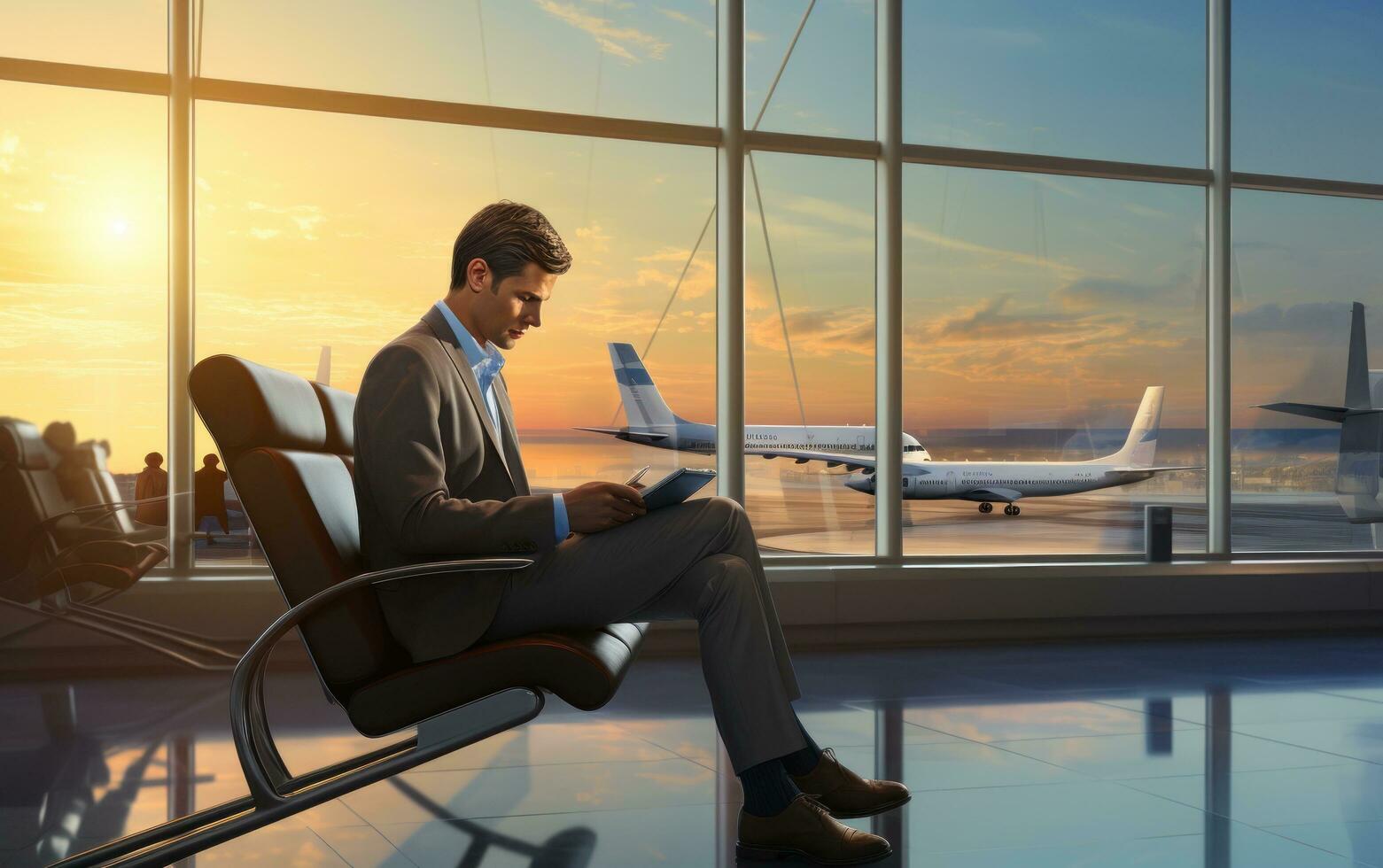 Businessman in airport terminal 29563810 Stock Photo at Vecteezy Businessman in airport terminal 29563810 Stock Photo at Vecteezy