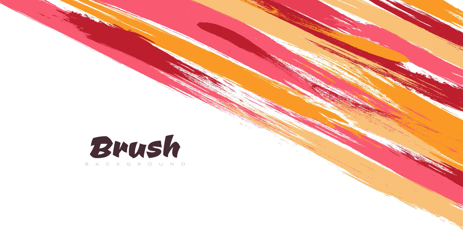 Abstract and Vector Brush Background with Colorful Brush Strokes ...