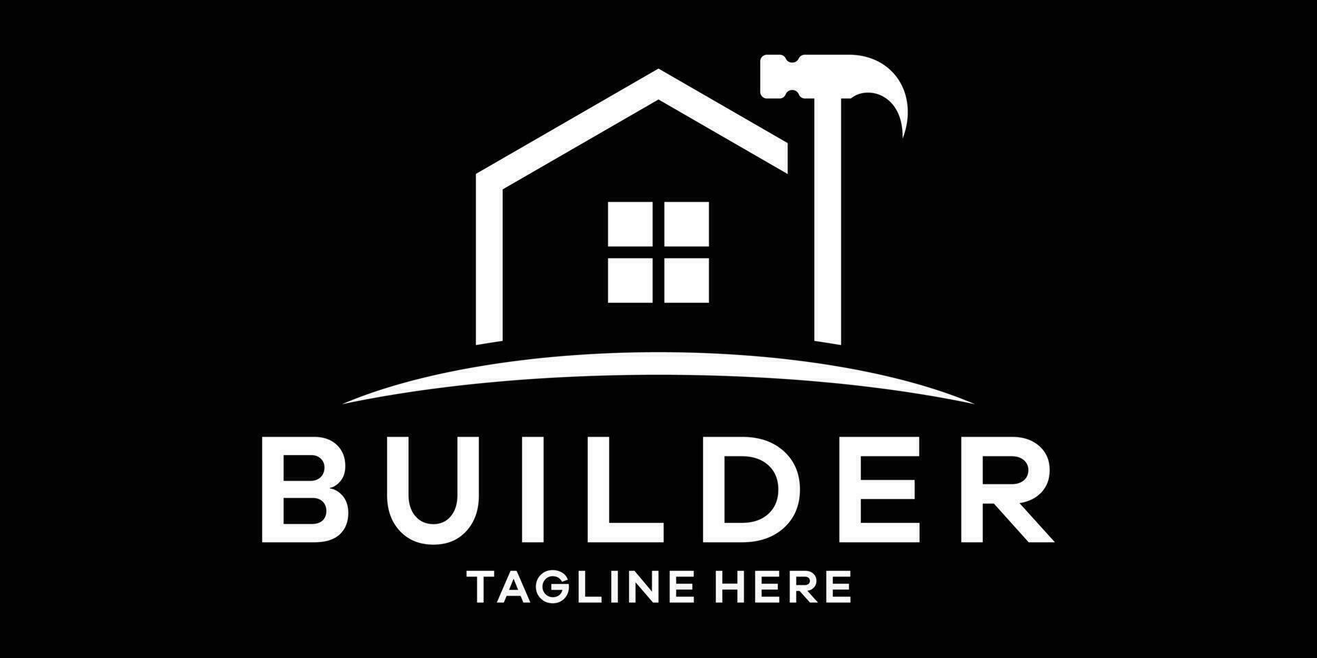 logo design home builder illustration 29568906 Vector Art at Vecteezy