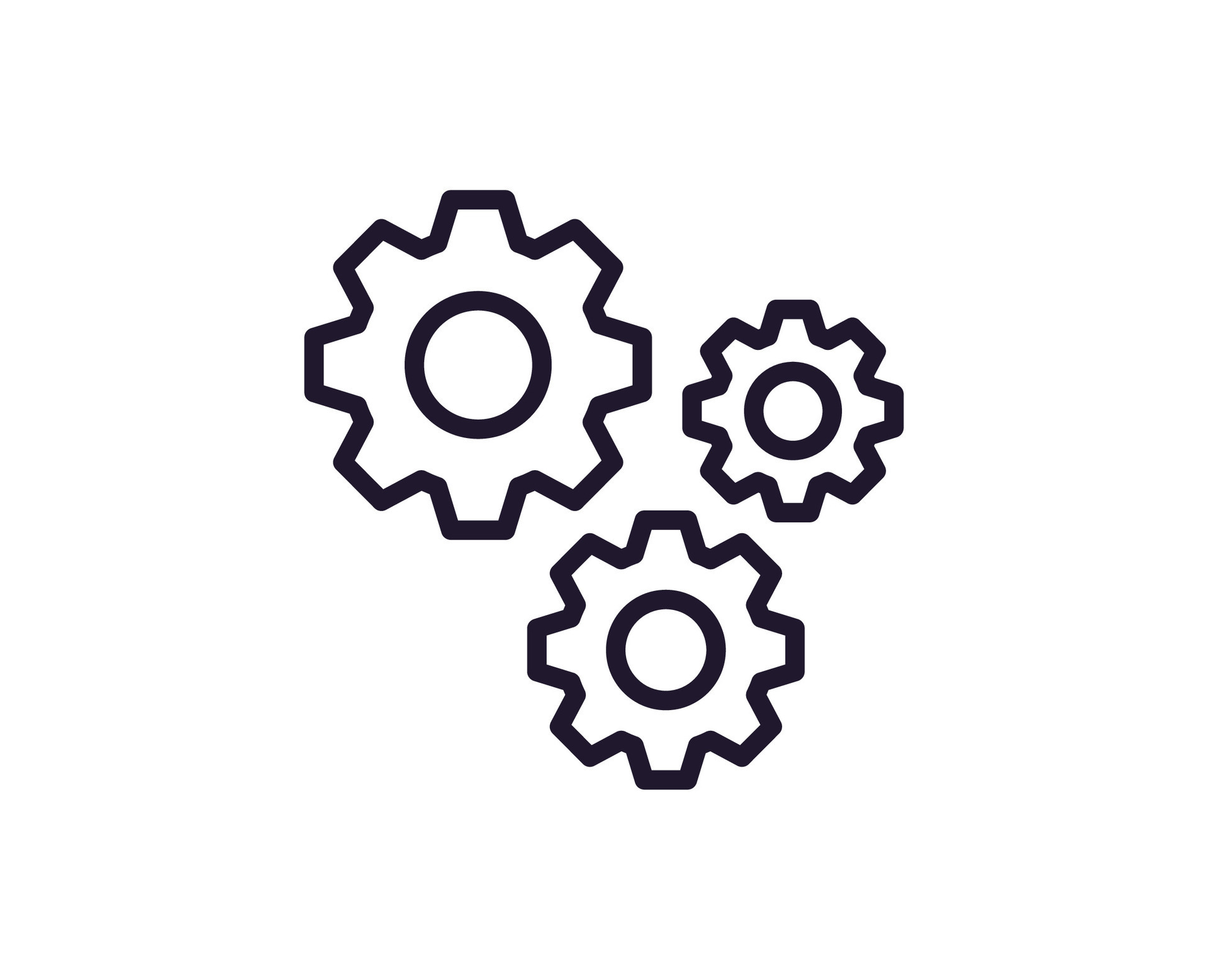 Setting line icon on white background 29573090 Vector Art at Vecteezy