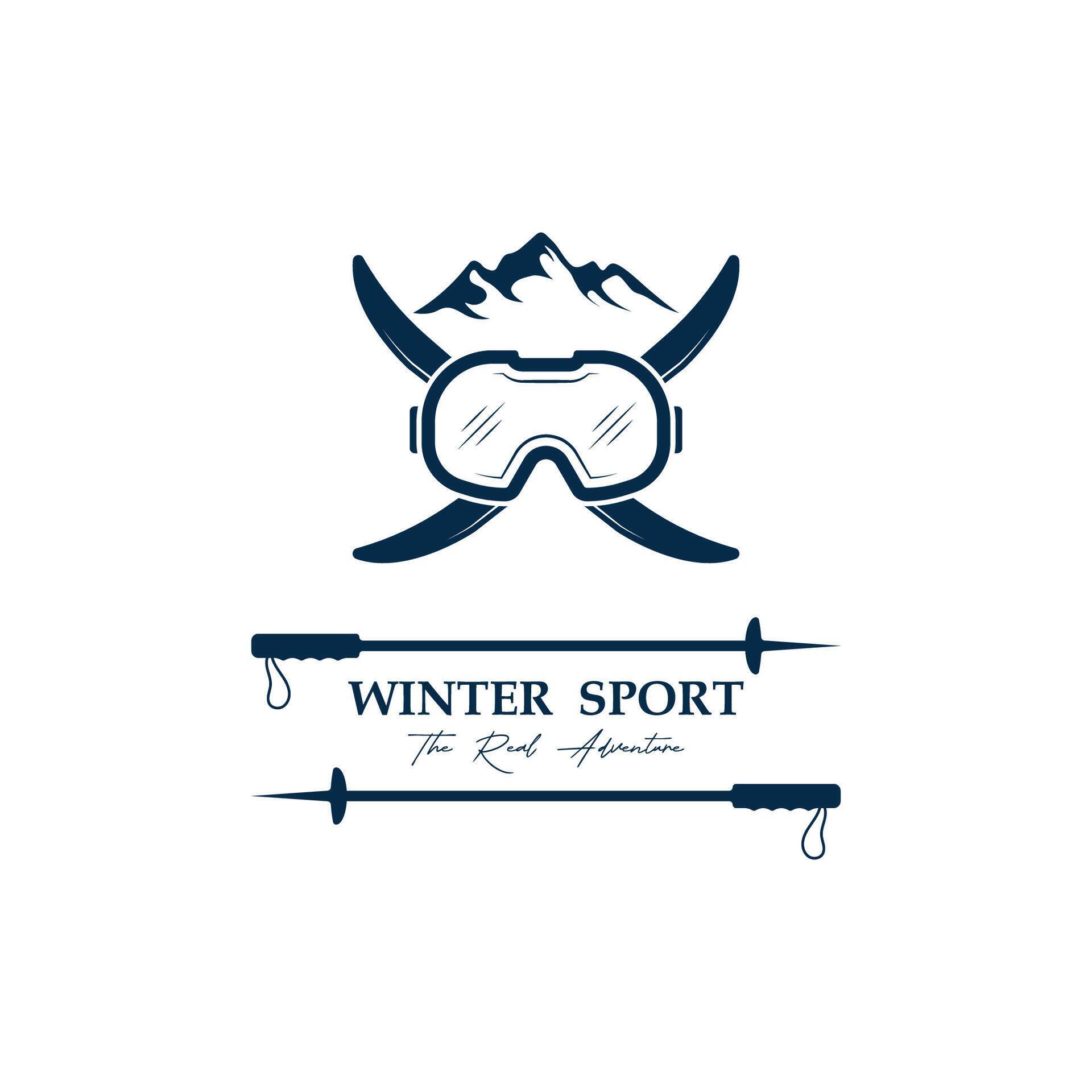 ski logo vector icon illustration design 29575229 Vector Art at Vecteezy