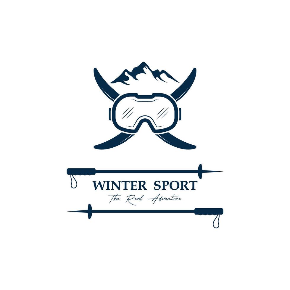 ski logo vector icon illustration design 29575229 Vector Art at Vecteezy