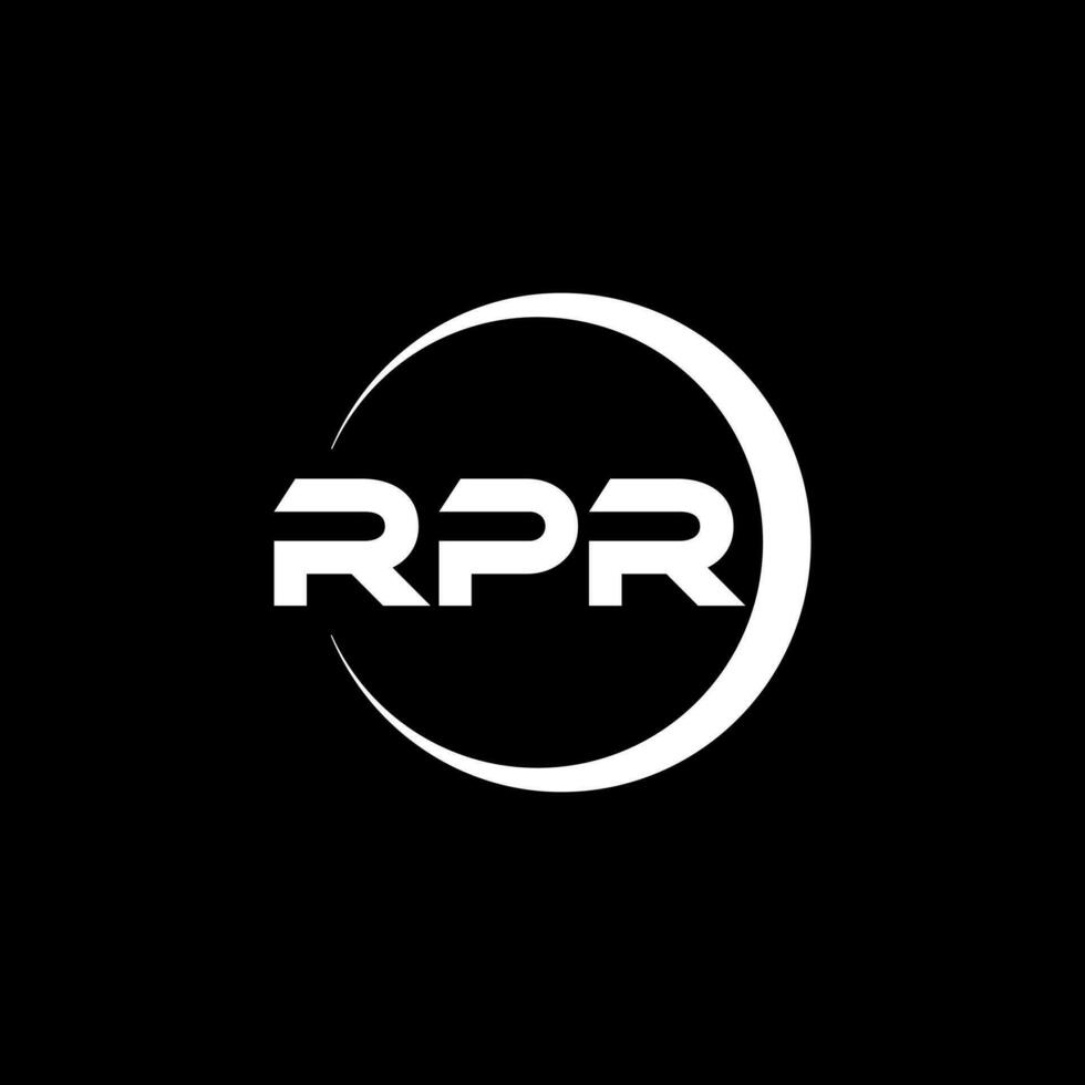 rpr letra logo diseño, inspiración para un único identidad. moderno elegancia y creativo diseño ...