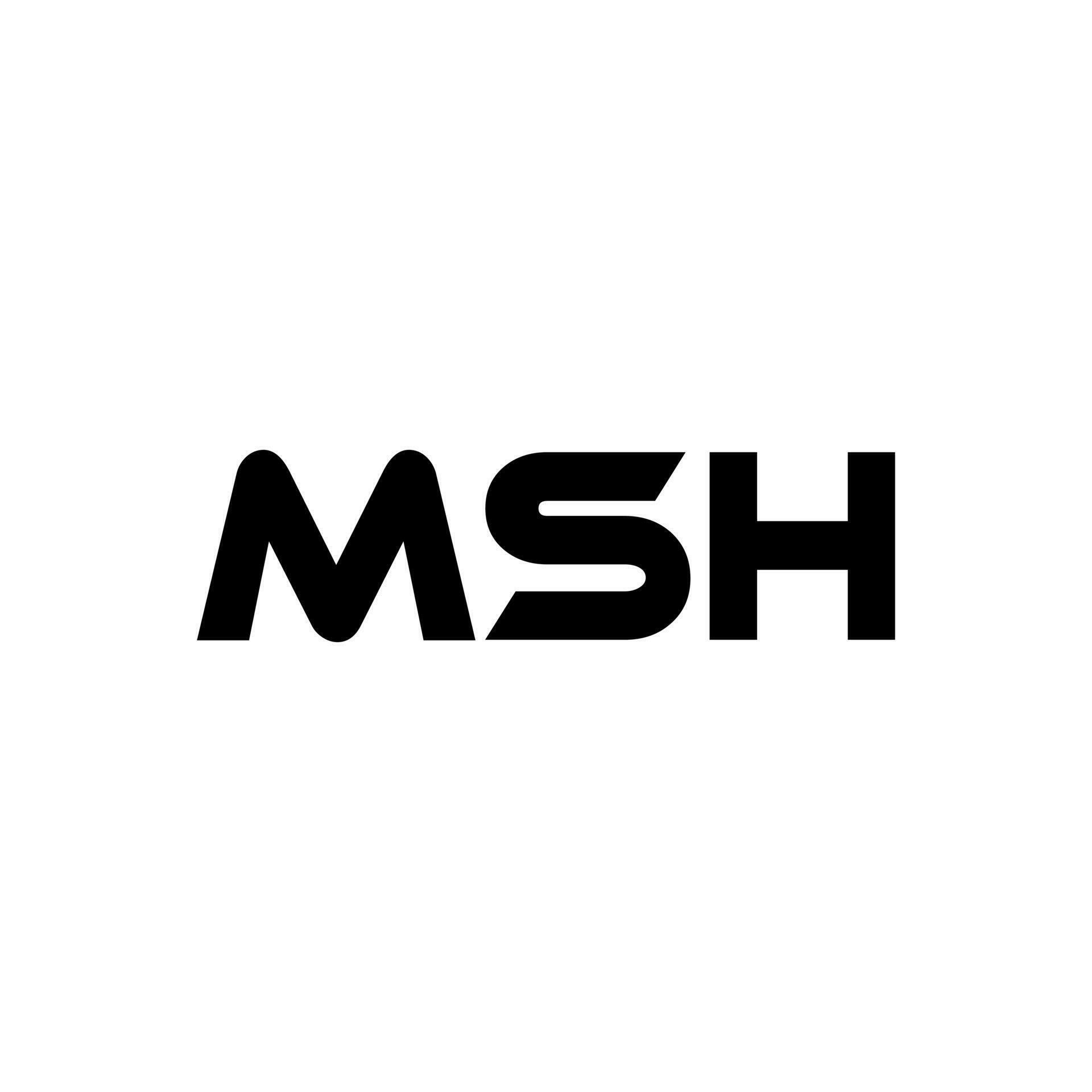 MSH Letter Logo Design, Inspiration for a Unique Identity. Modern Elegance and Creative Design ...