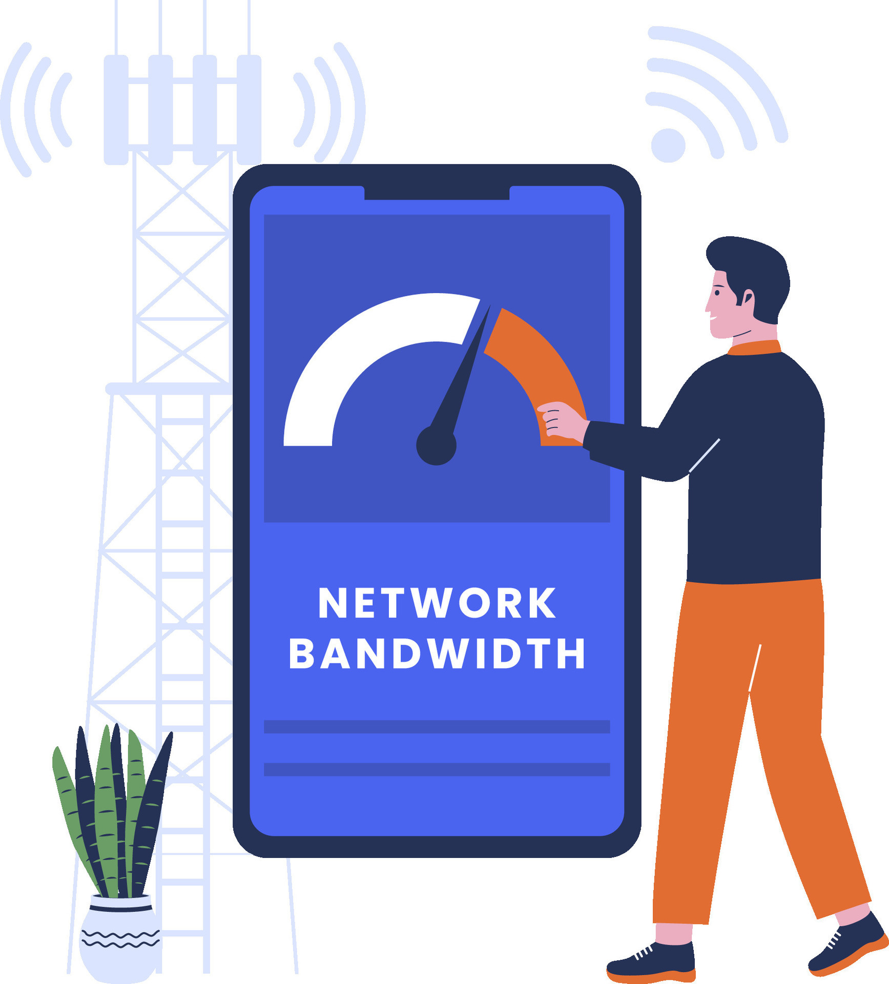 Vector of network bandwidth illustration 29579314 Vector Art at Vecteezy