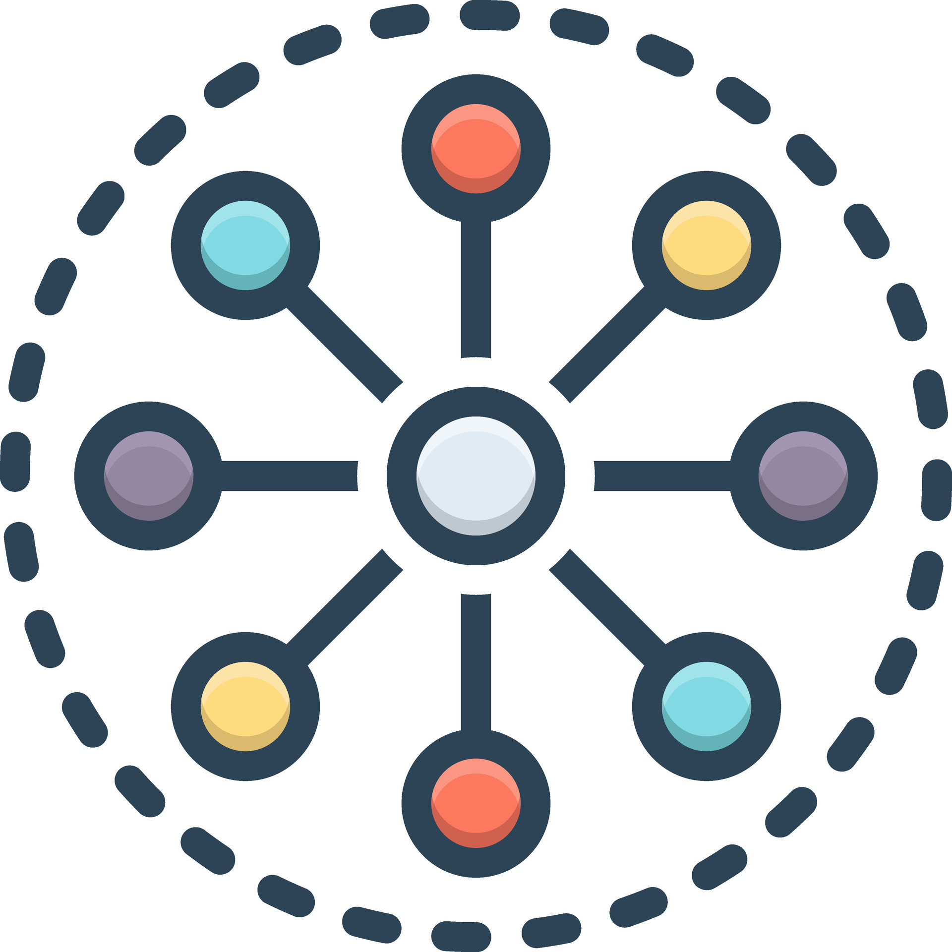 color icon for clusters 29580925 Vector Art at Vecteezy