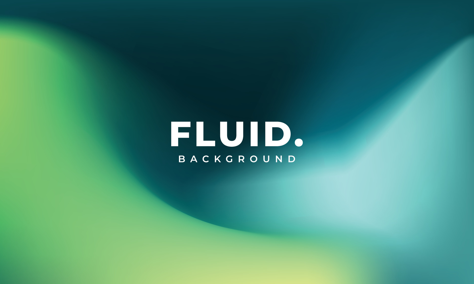 Green Fluid Gradient Mesh Background Template Copy Space Liquid And Smooth Color Gradation