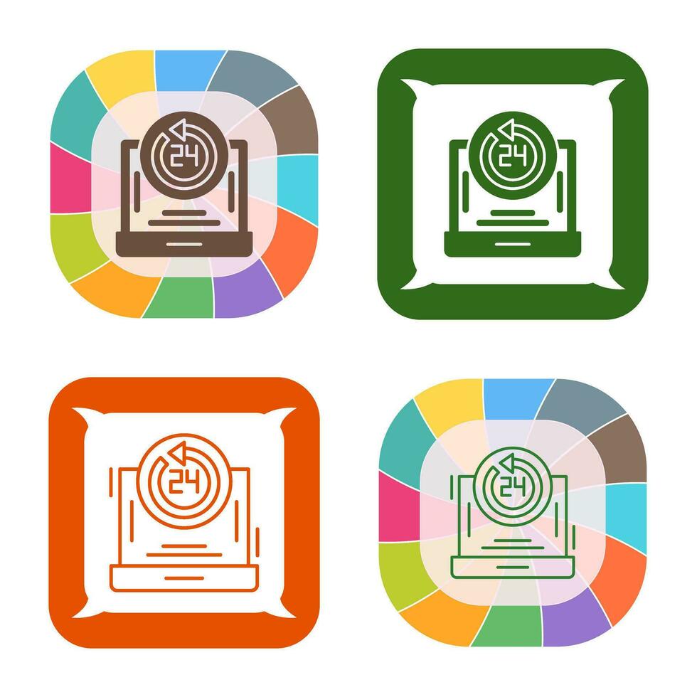 icono de vector de soporte 24h 29587735 Vector en Vecteezy