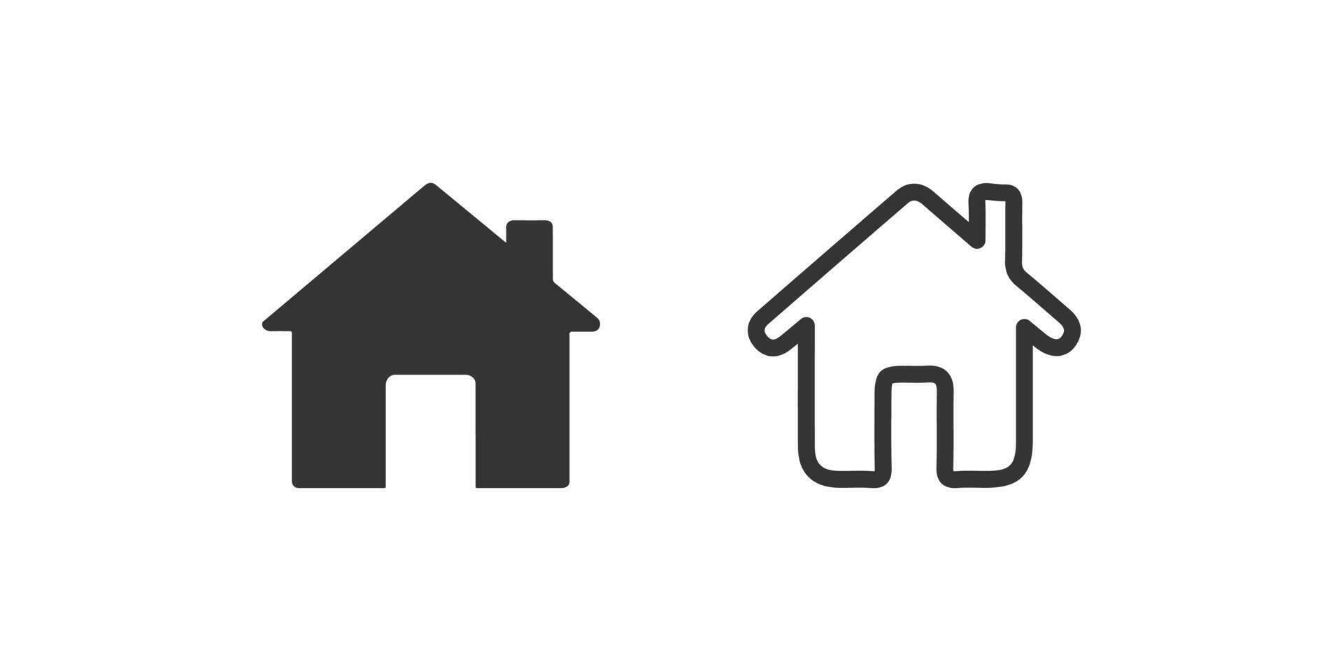 Web home icon for apps and websites, House icon, Home sign in circle or ...