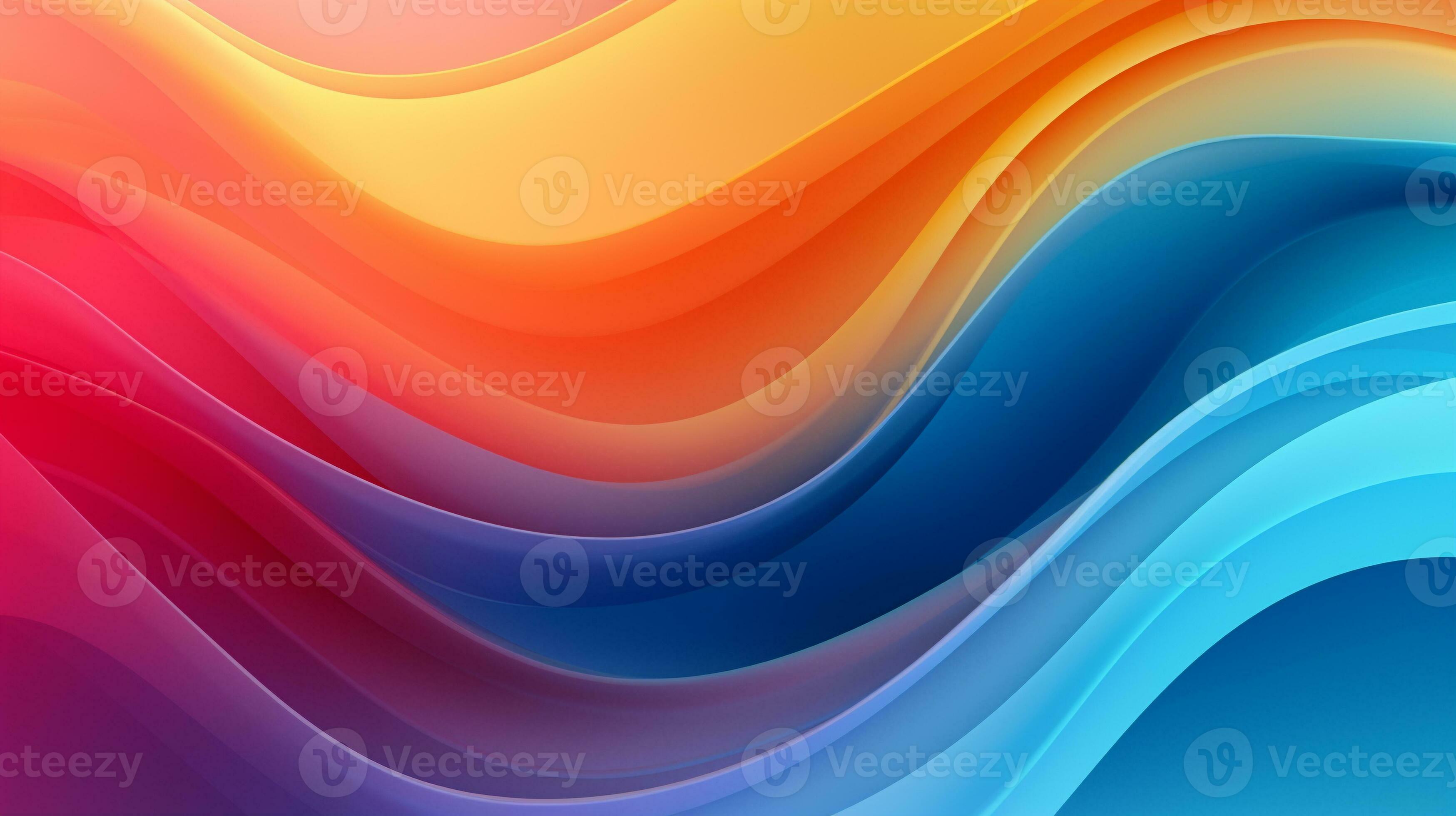 Abstract Colorful Dynamic Flowing Fluid Wave Background For Graphic Design Element Generative
