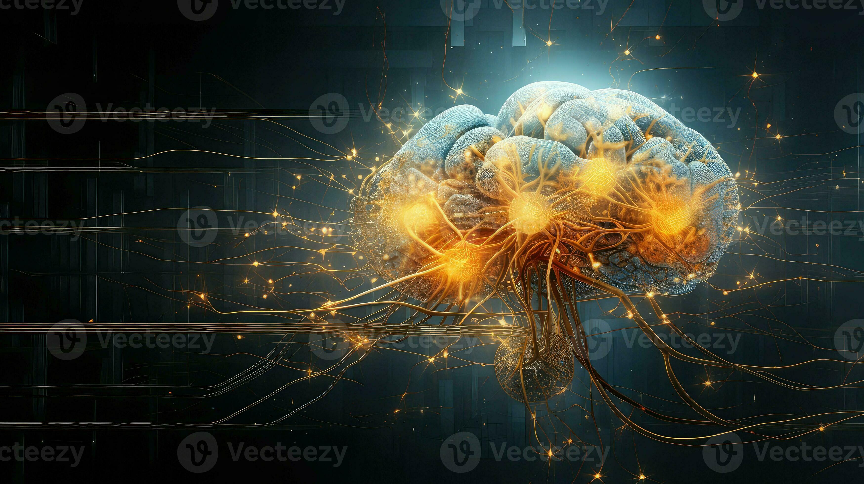 mind brain synapse scan ai generated 29596804 Stock Photo at Vecteezy